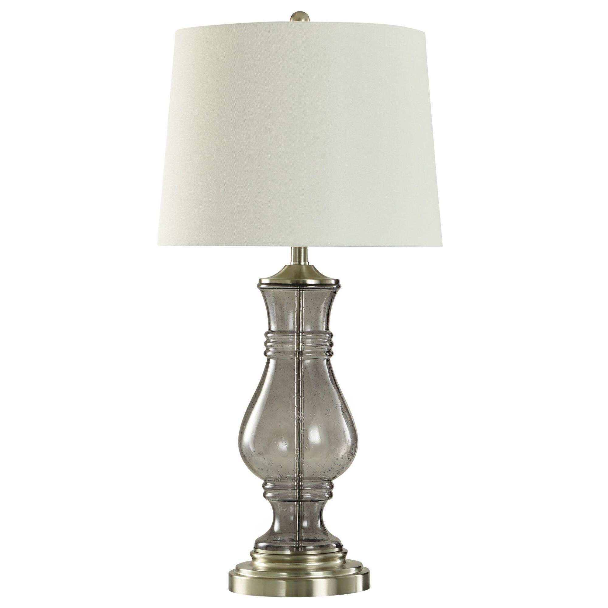 Flair Industries Table Lamp in Smoked and Brushed Brass