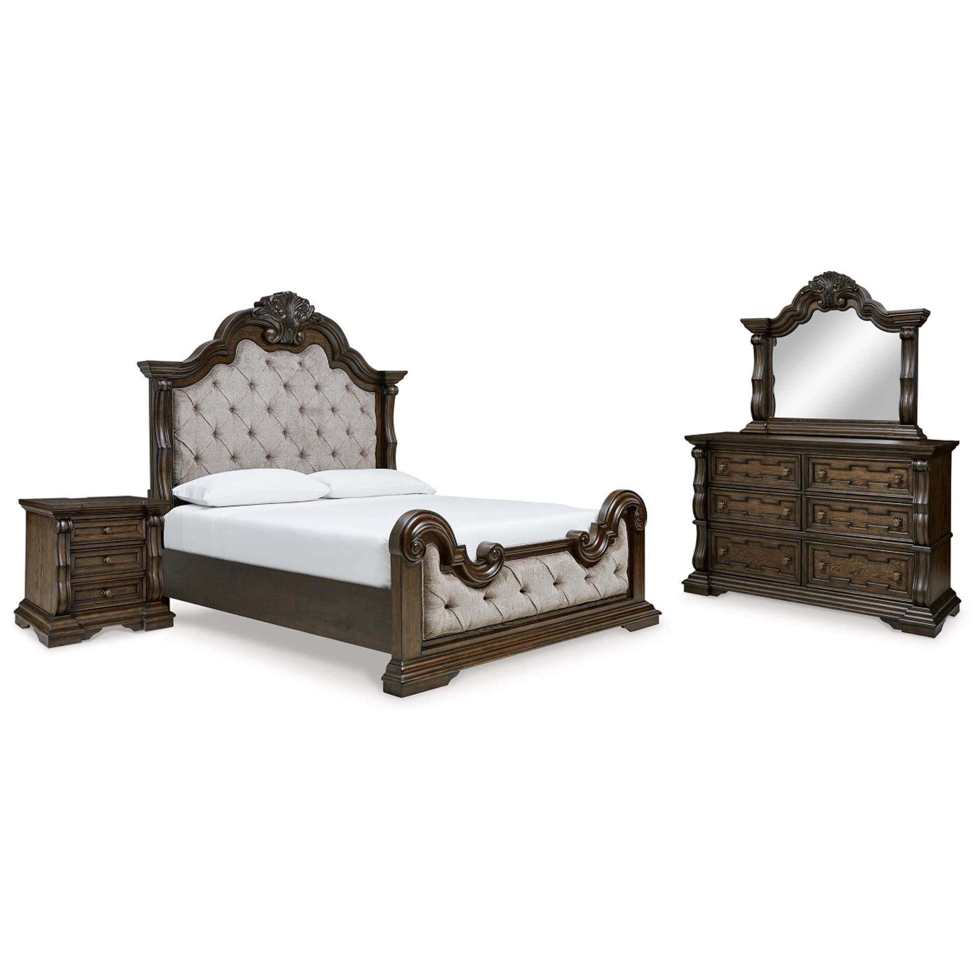 Millenium Maylee 4-Piece Queen Bedroom Set in Dark Brown