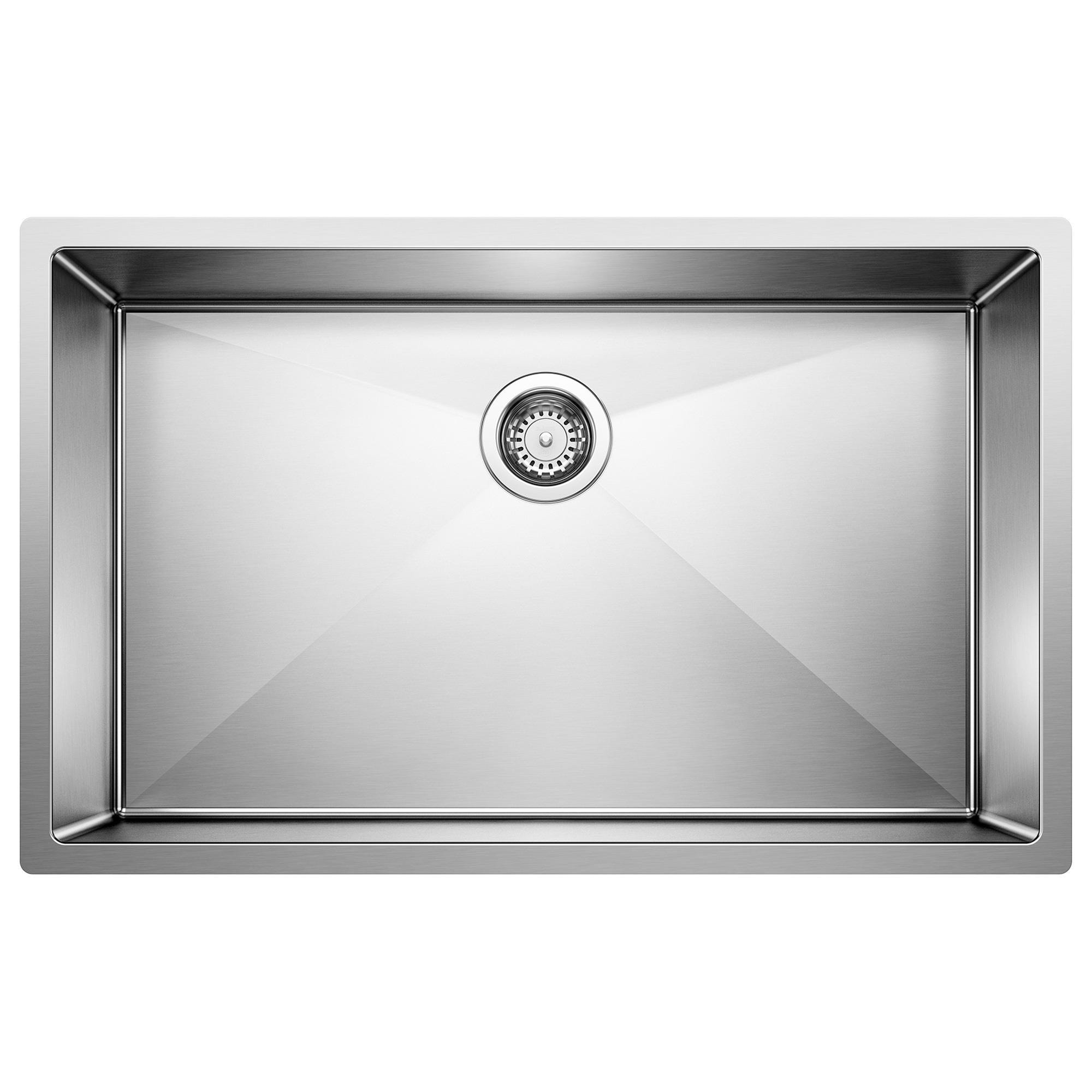 Blanco Precision 32" x 18" Super Single Bowl Kitchen Sink in Satin Polished