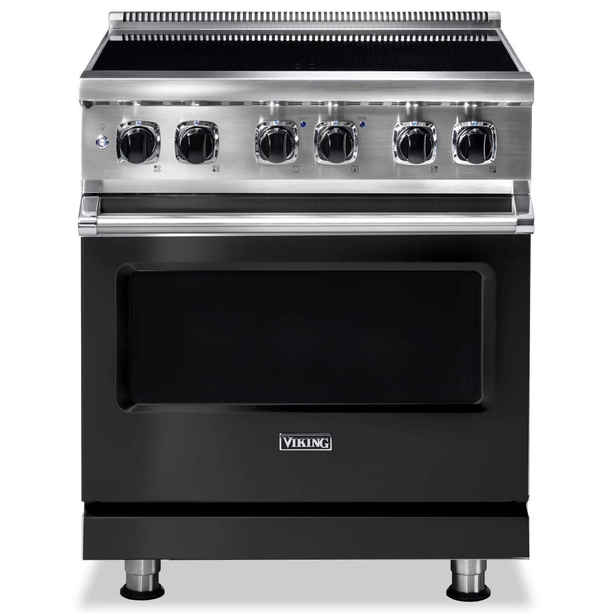 Viking Range 30" Induction Range with 4 Elements in Cast Black