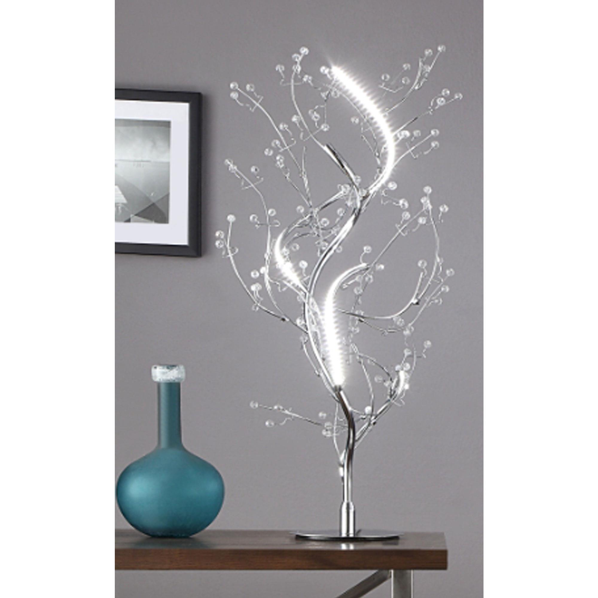 Anthony California 35" Berries LED Table Lamp in Chrome