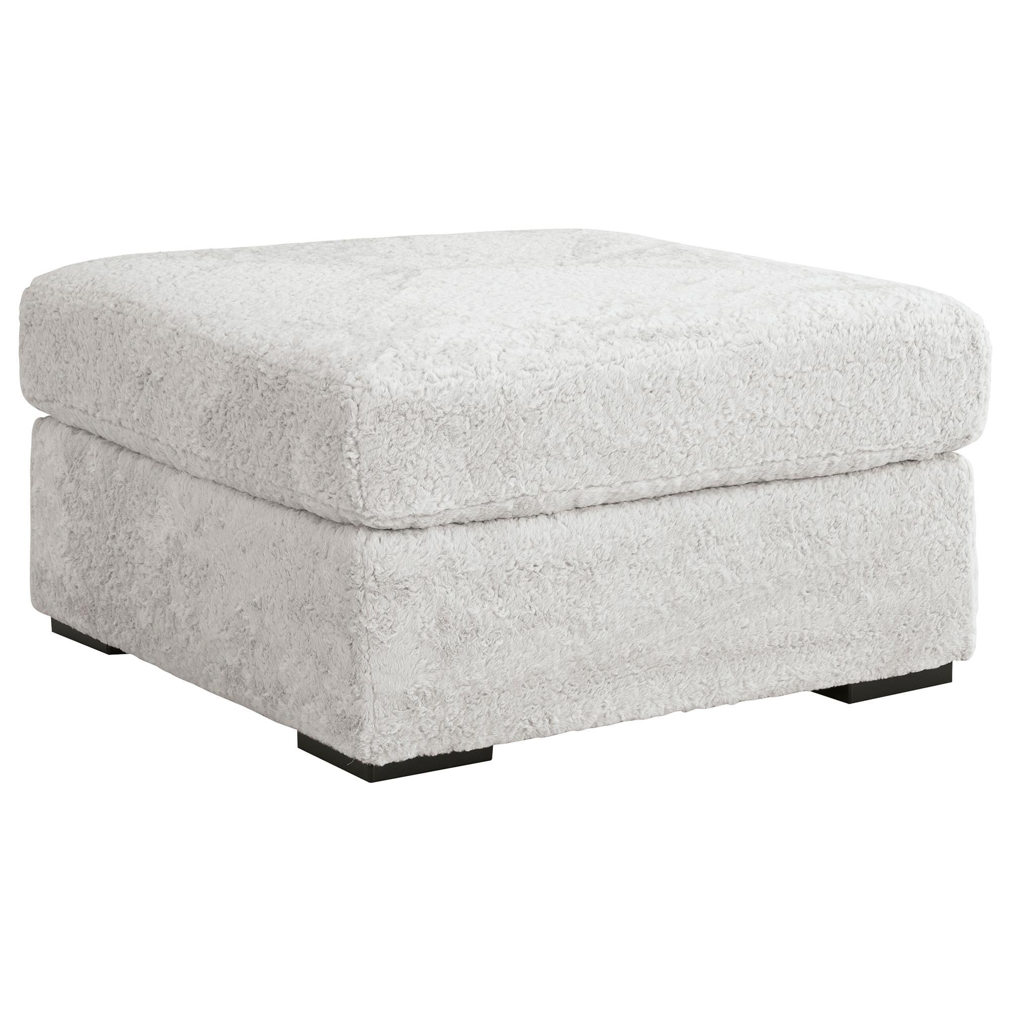 Ashley Cuddle Plush Oversized Accent Ottoman in Arctic