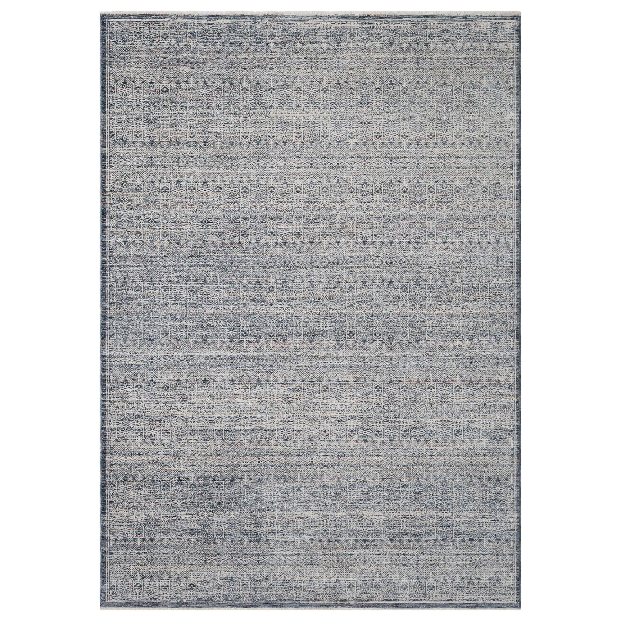 Amber Lewis x Loloi Zuma 5'3" x 8' Denim and Ivory Area Rug
