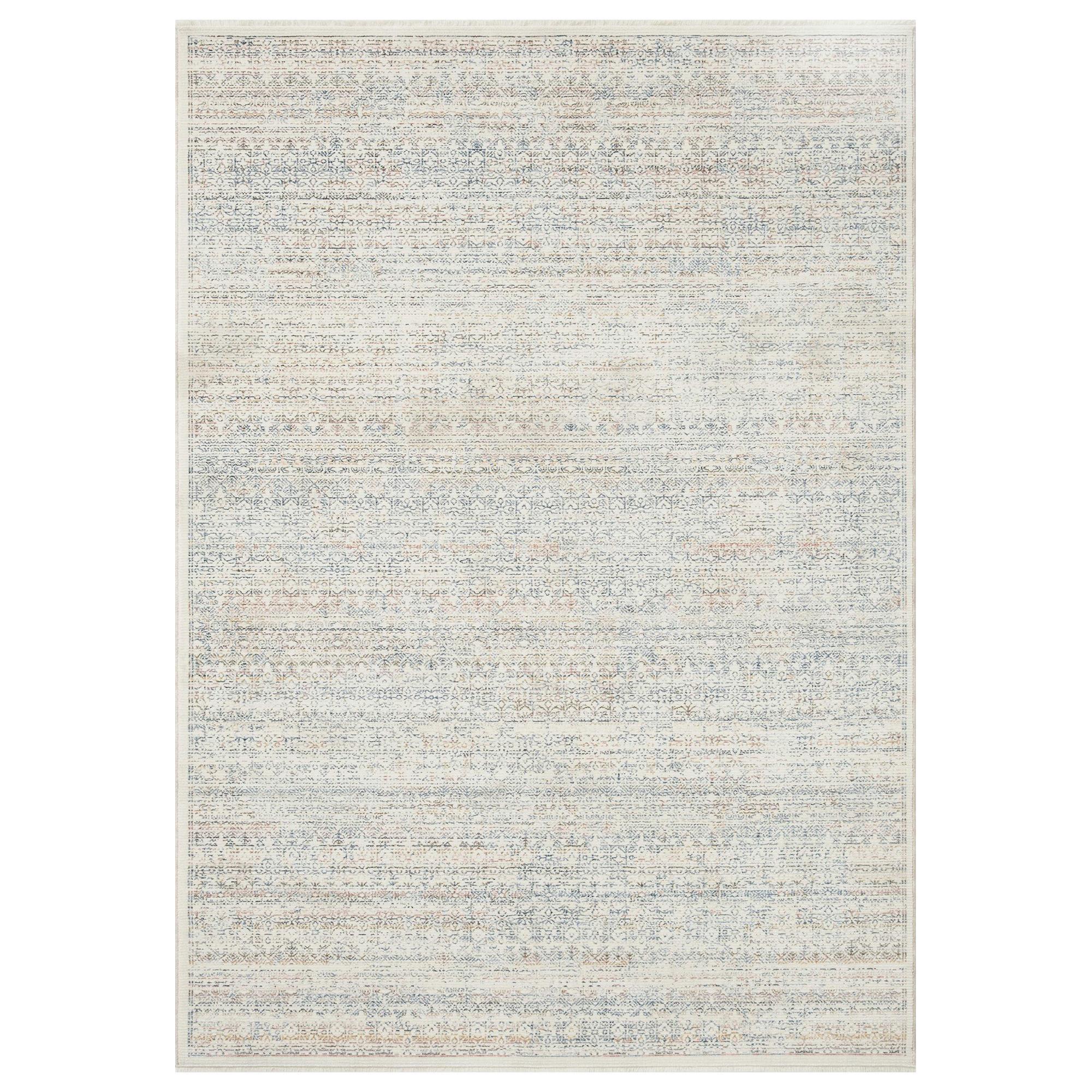 Amber Lewis x Loloi Zuma 7'10" x 10' Ivory and Multicolor Area Rug