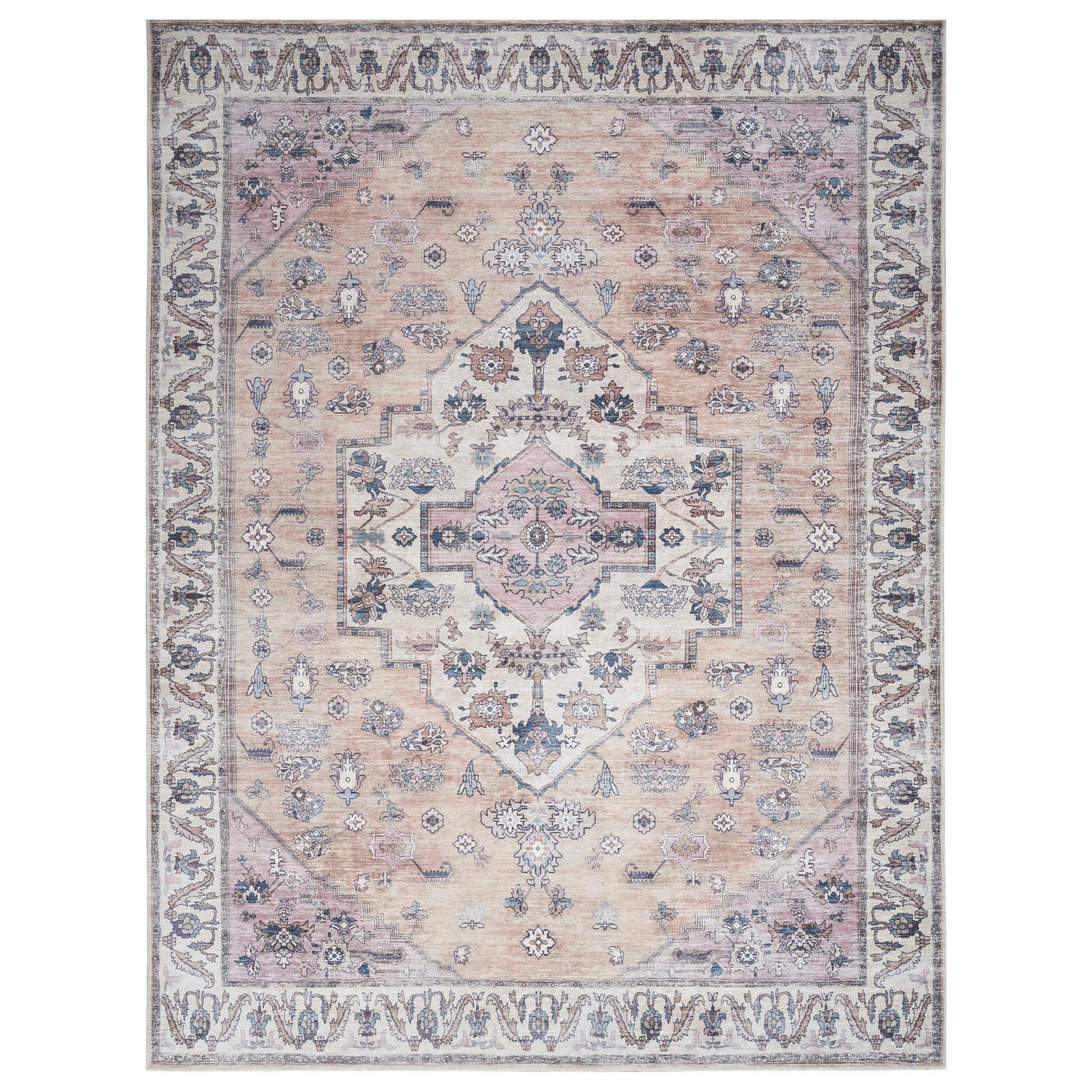 Nourison Grand Washables 9'2" x 12' Beige and Multicolor Area Rug