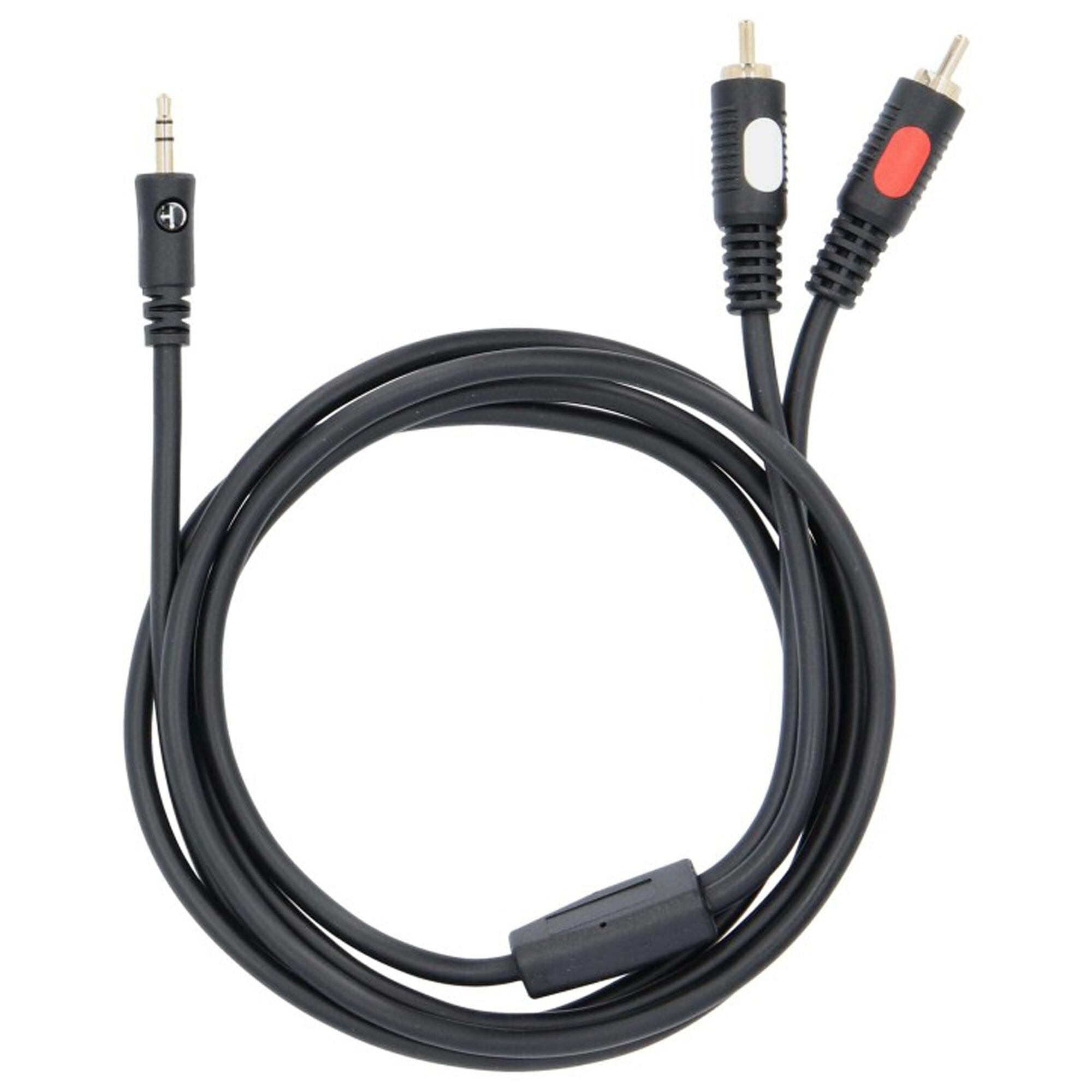 Helios 6ft. 3.5MM to RCA adapter in Black