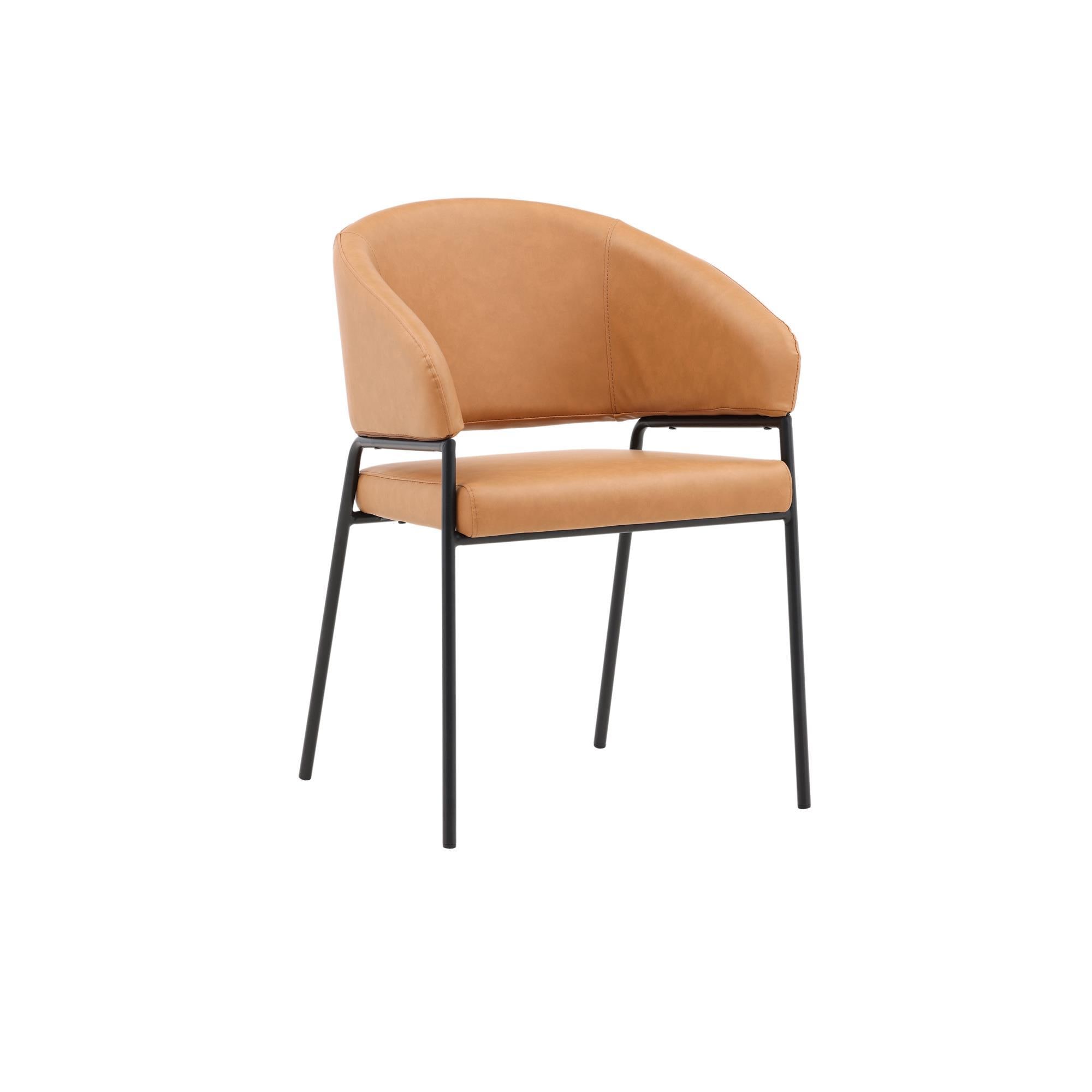 Blue Sun Designs Cathey Arm Chair in Matte Black