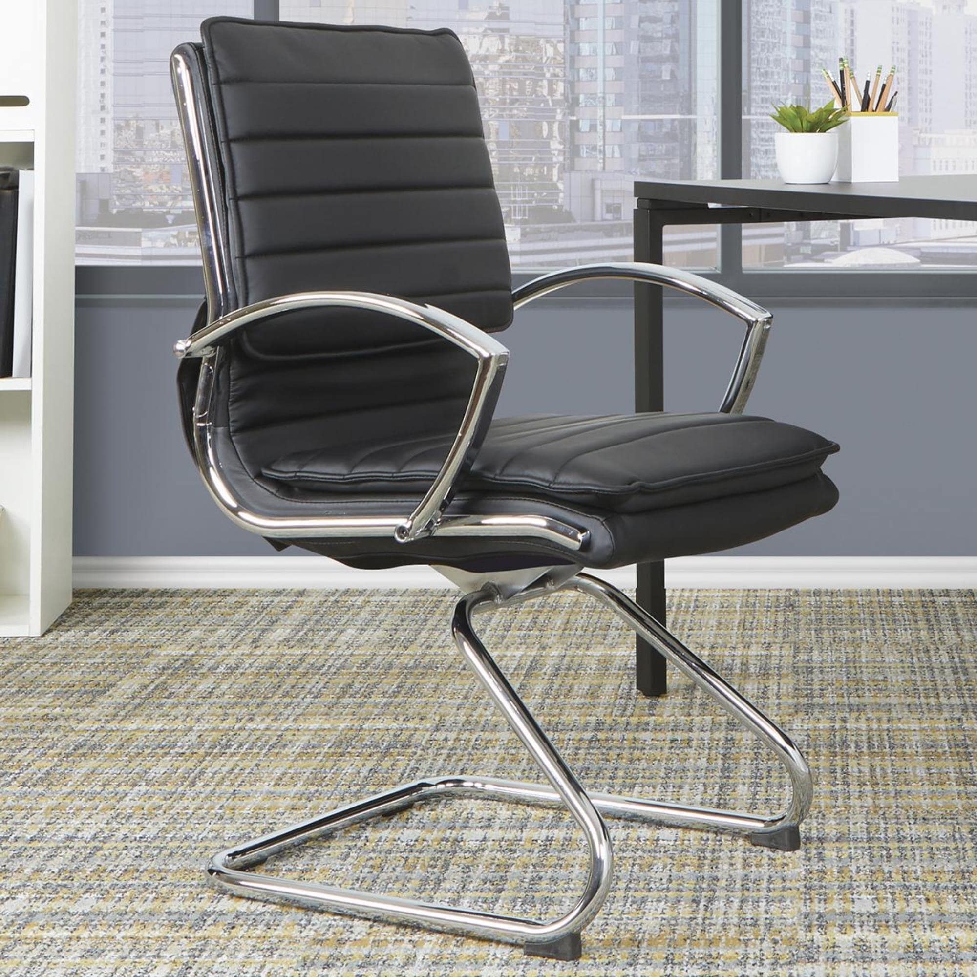 Valor Living Guest Chair in Black