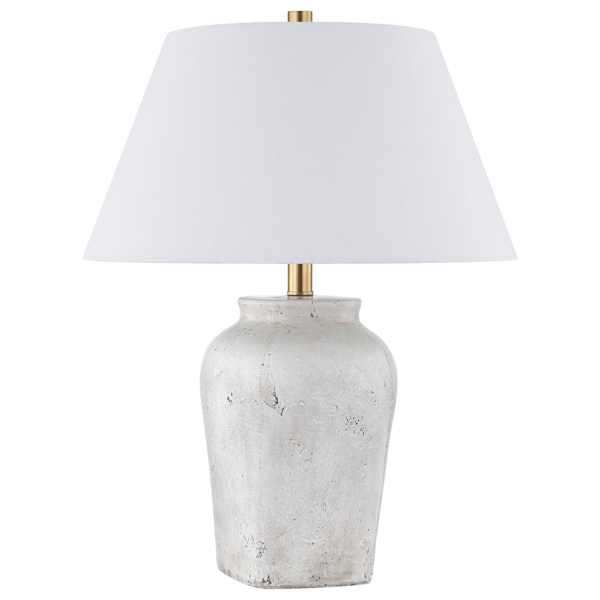 Southern Lighting Leighton Table Lamp in Light Gray | NFM