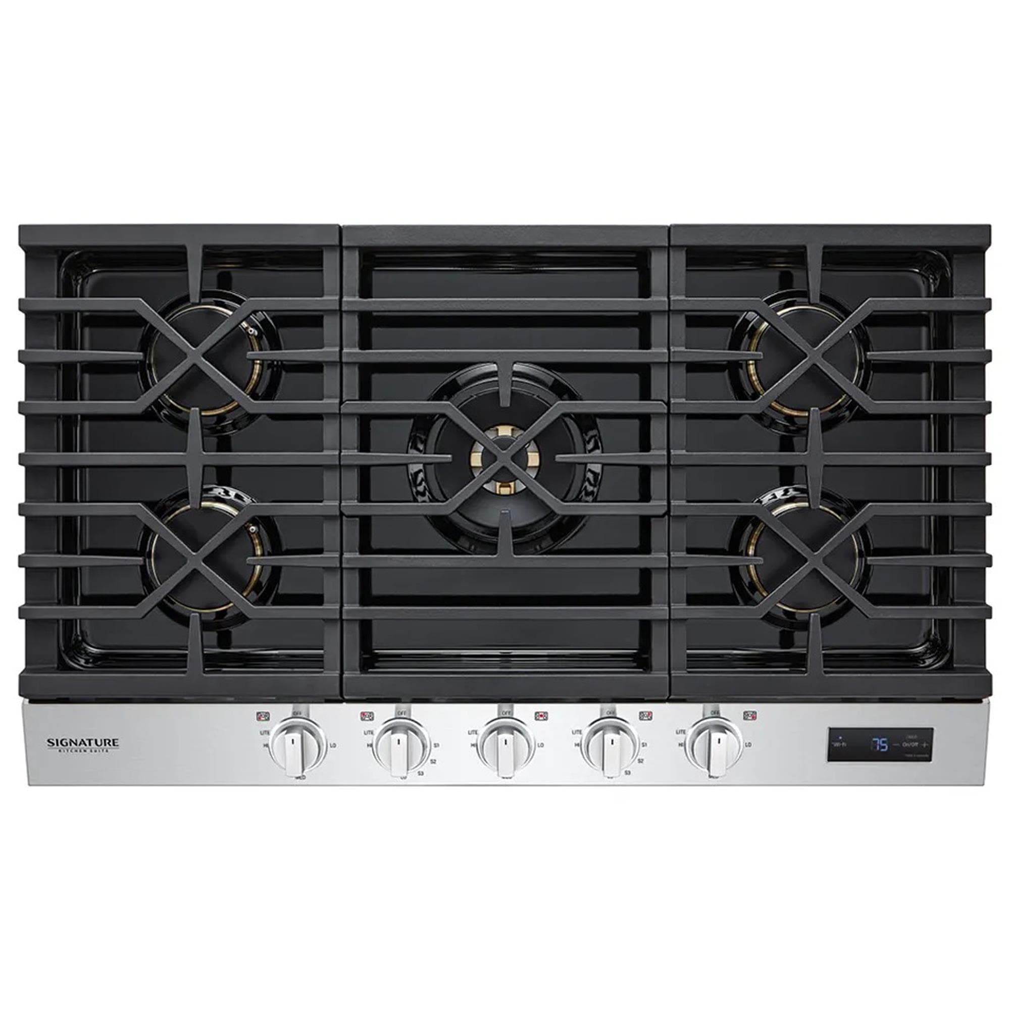 Signature Kitchen Suite 36" Smart Gas Cooktop with 5 Burners in ...