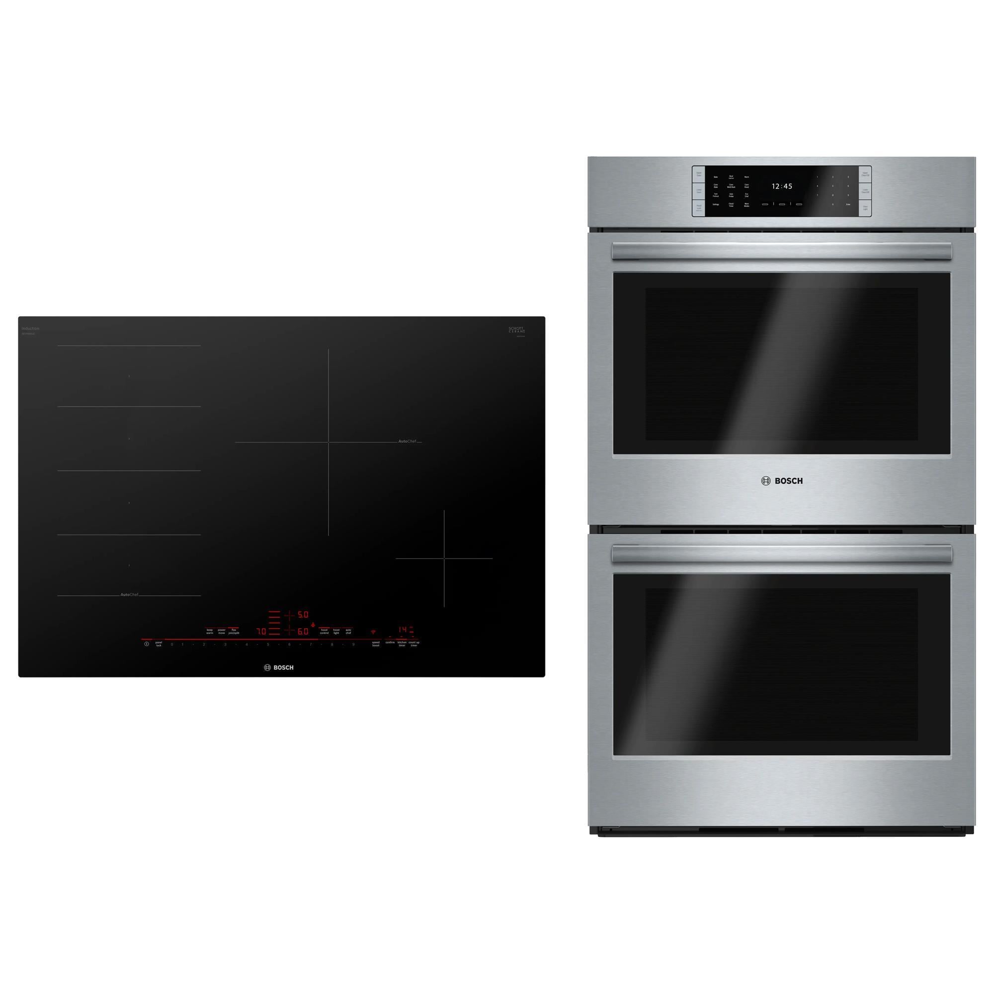 Bosch Benchmark 2-Piece Kitchen Package with Stainless Steel 30" Double ...
