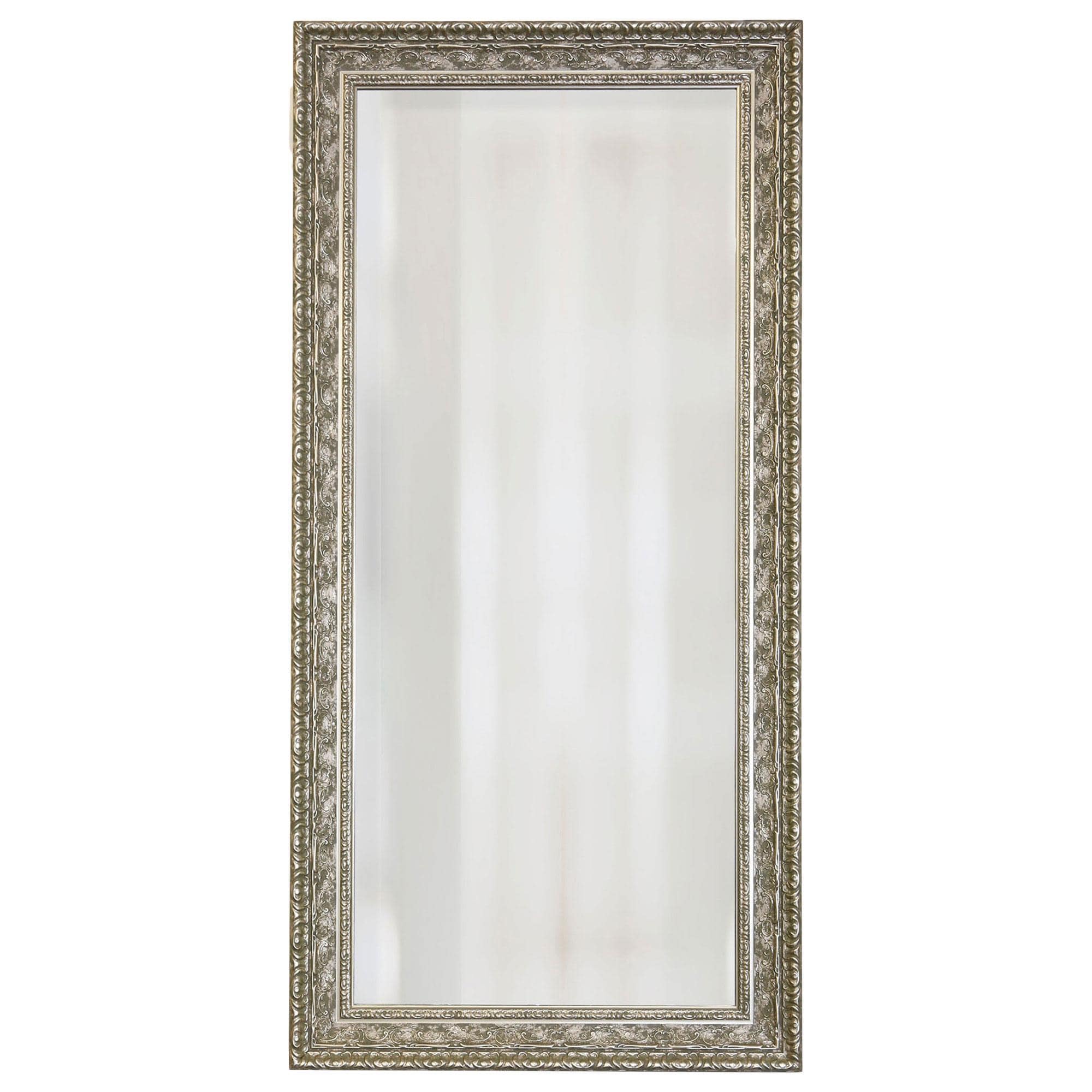 Flair Industries 66" x 32" Framed Mirror in Silver