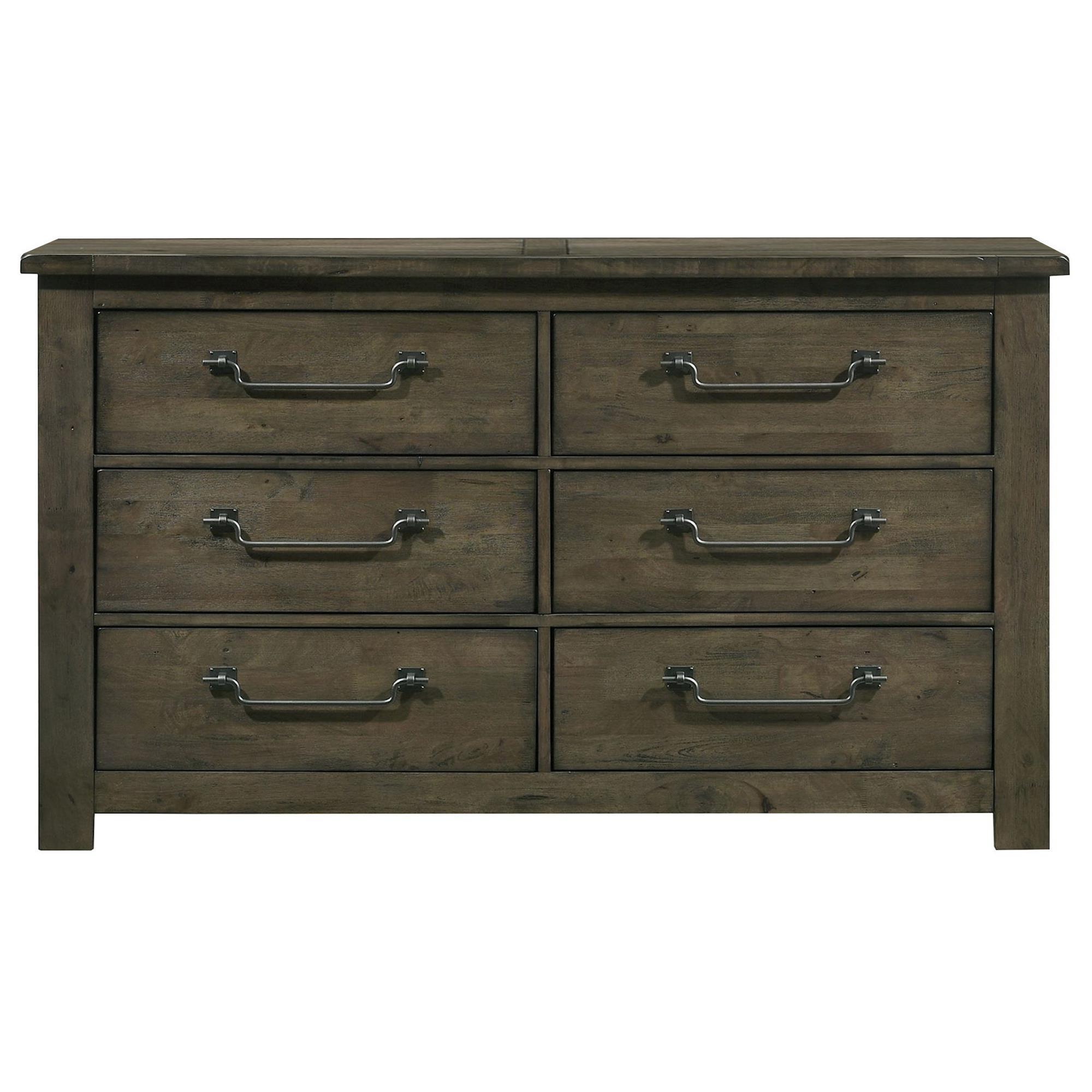Mayberry Hill Maverick 6-Drawer Dresser in Grey