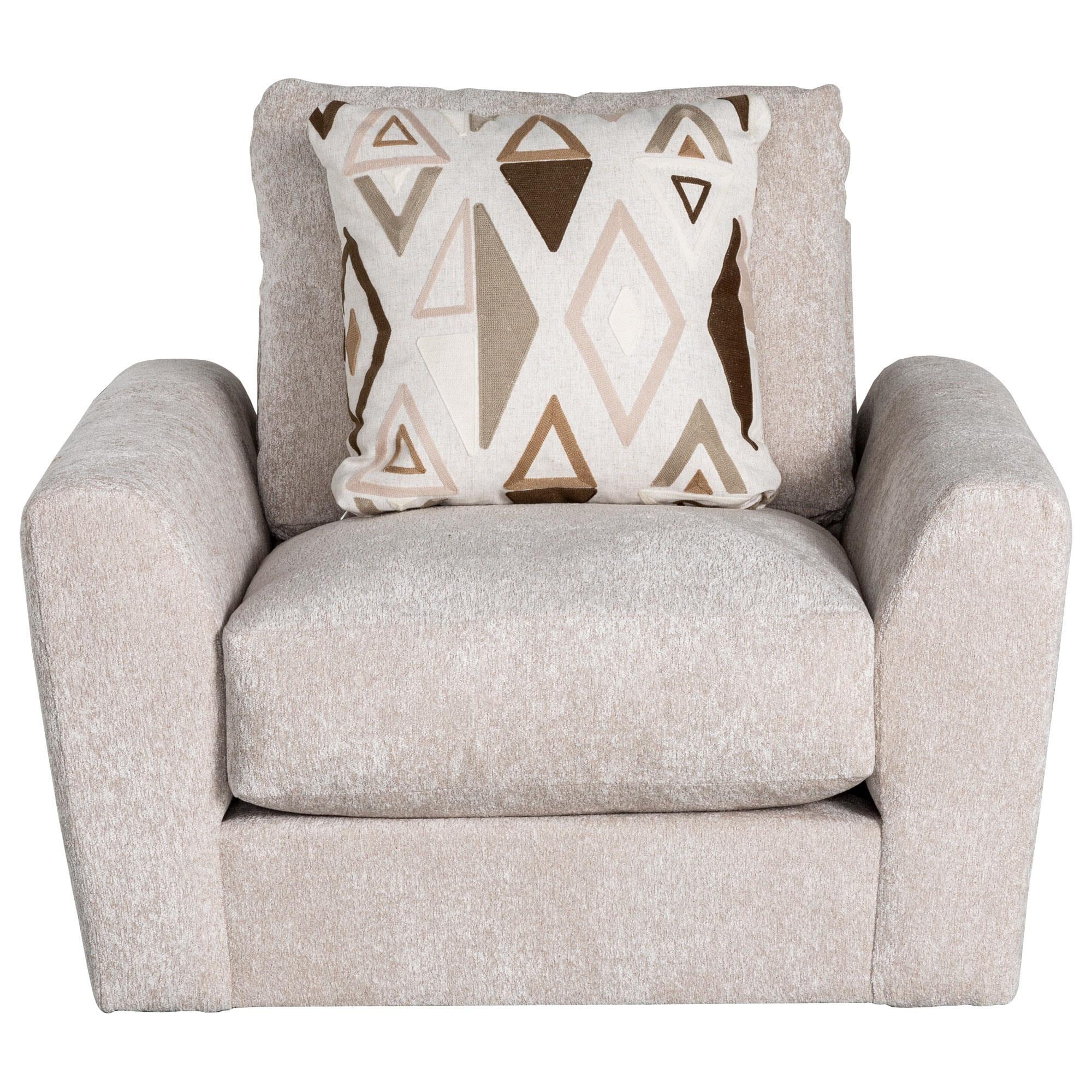 Michael Nicholas Designs Pinehurst Swivel Chair in Ward Platinum