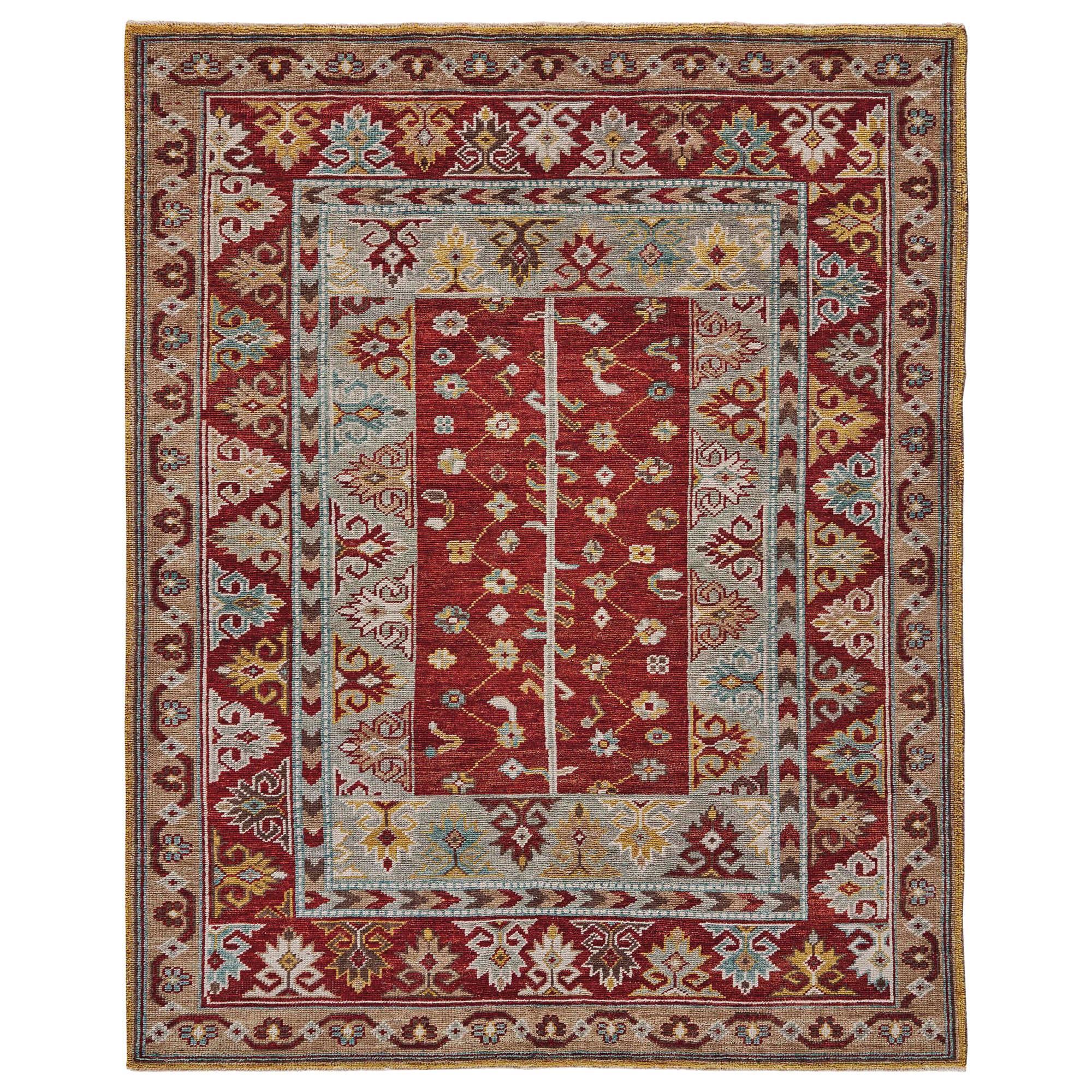 Feizy Rugs Piraj 5'6" x 8'6" Red Area Rug | NFM