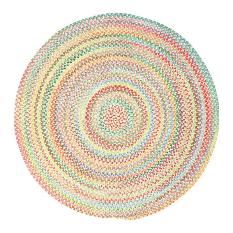 Capel Cutting Garden 0450-440 5'6" Round Blue Bell Area Rug | Shop NFM