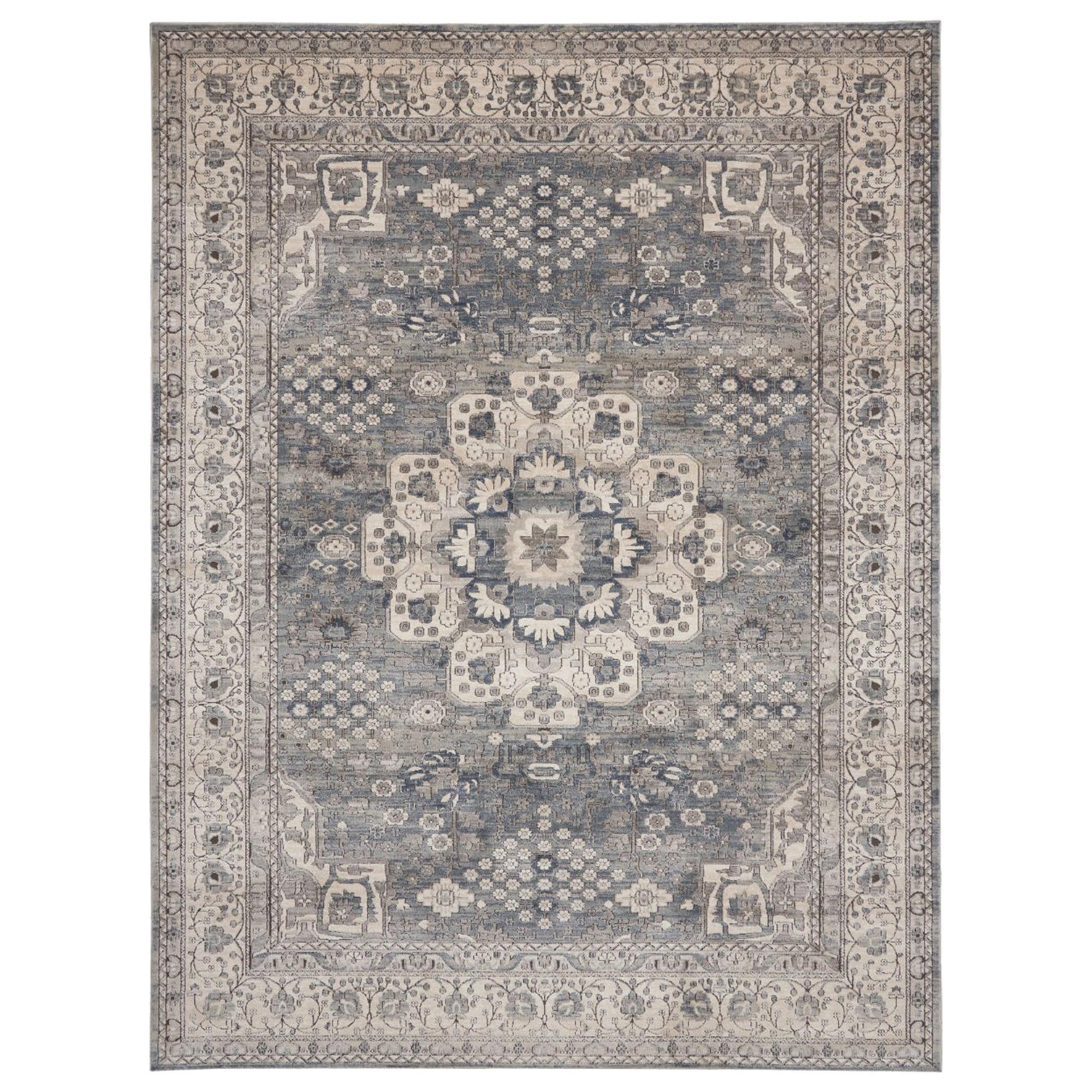 Nourison Quarry 7'10" x 9'10" Grey and Ivory Area Rug