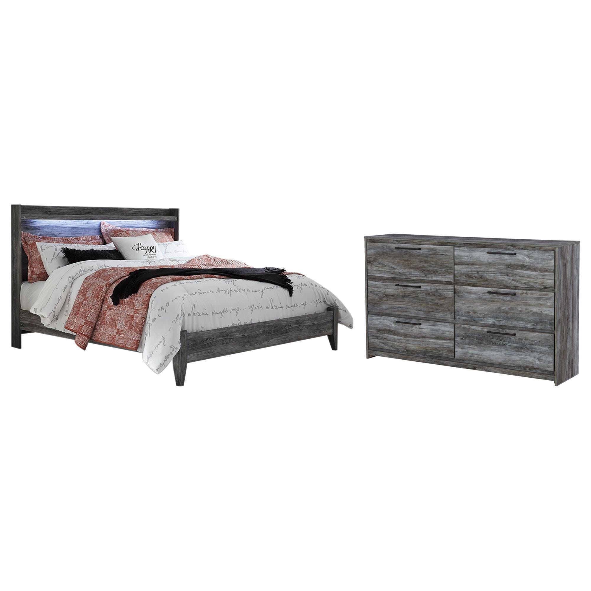 Ashley Baystorm 2-Piece King Bedroom Set in Gray