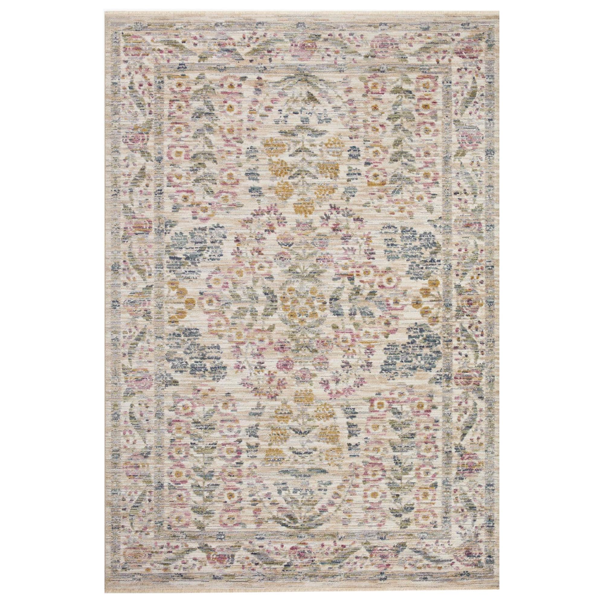 Rifle Paper Co. x Loloi Provence 5' x 7'10" Fleur Ivory Area Rug