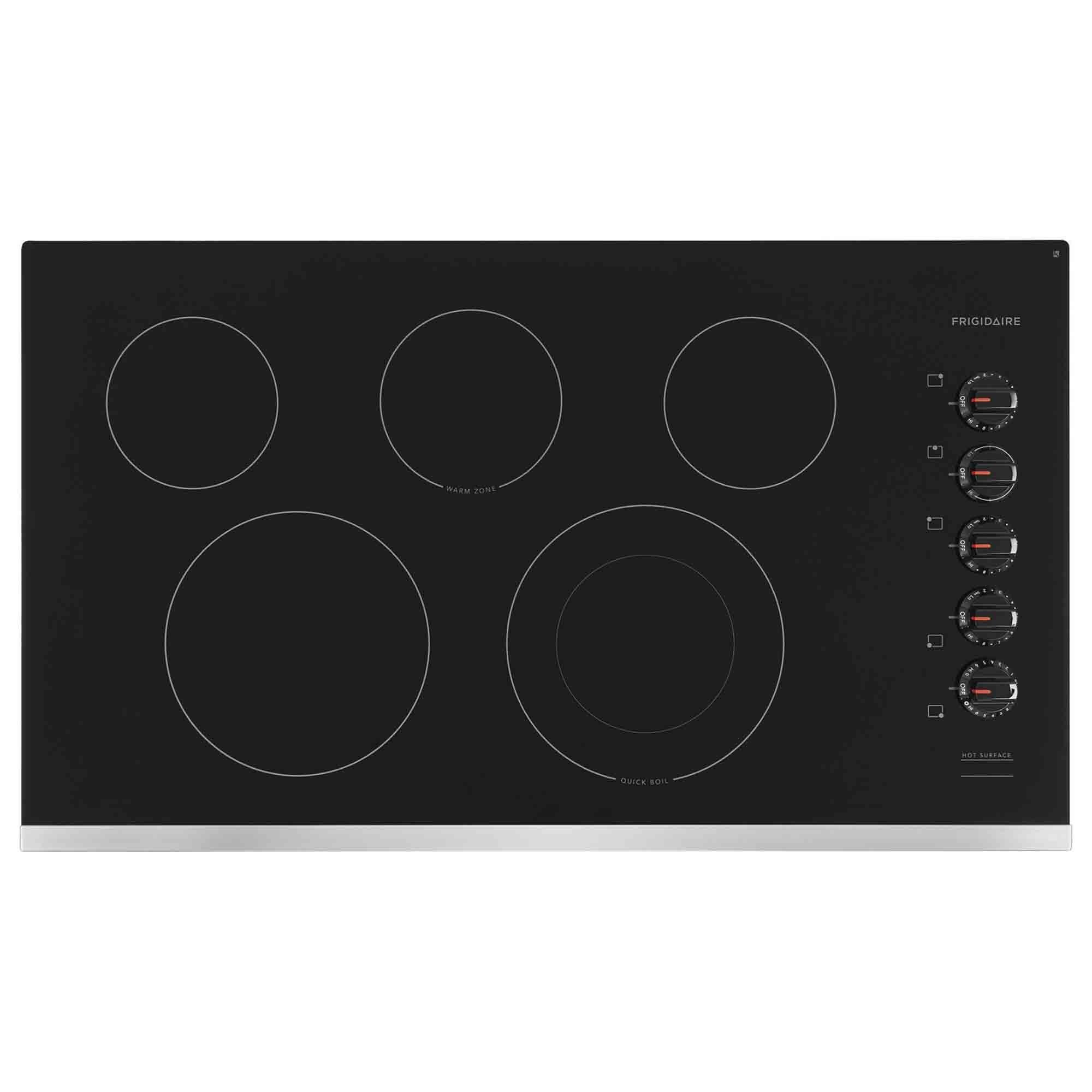 Frigidaire 36" Electric Ceramic Glass Cooktop in Stainless Steel | NFM