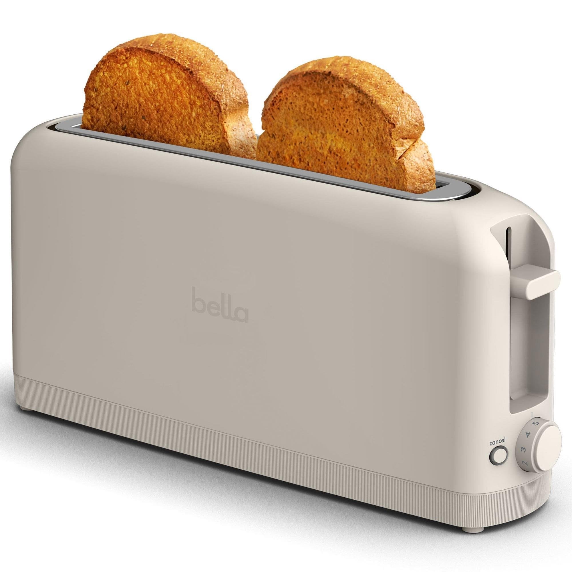 Bella 2-Slice Slim Toaster in Oatmilk
