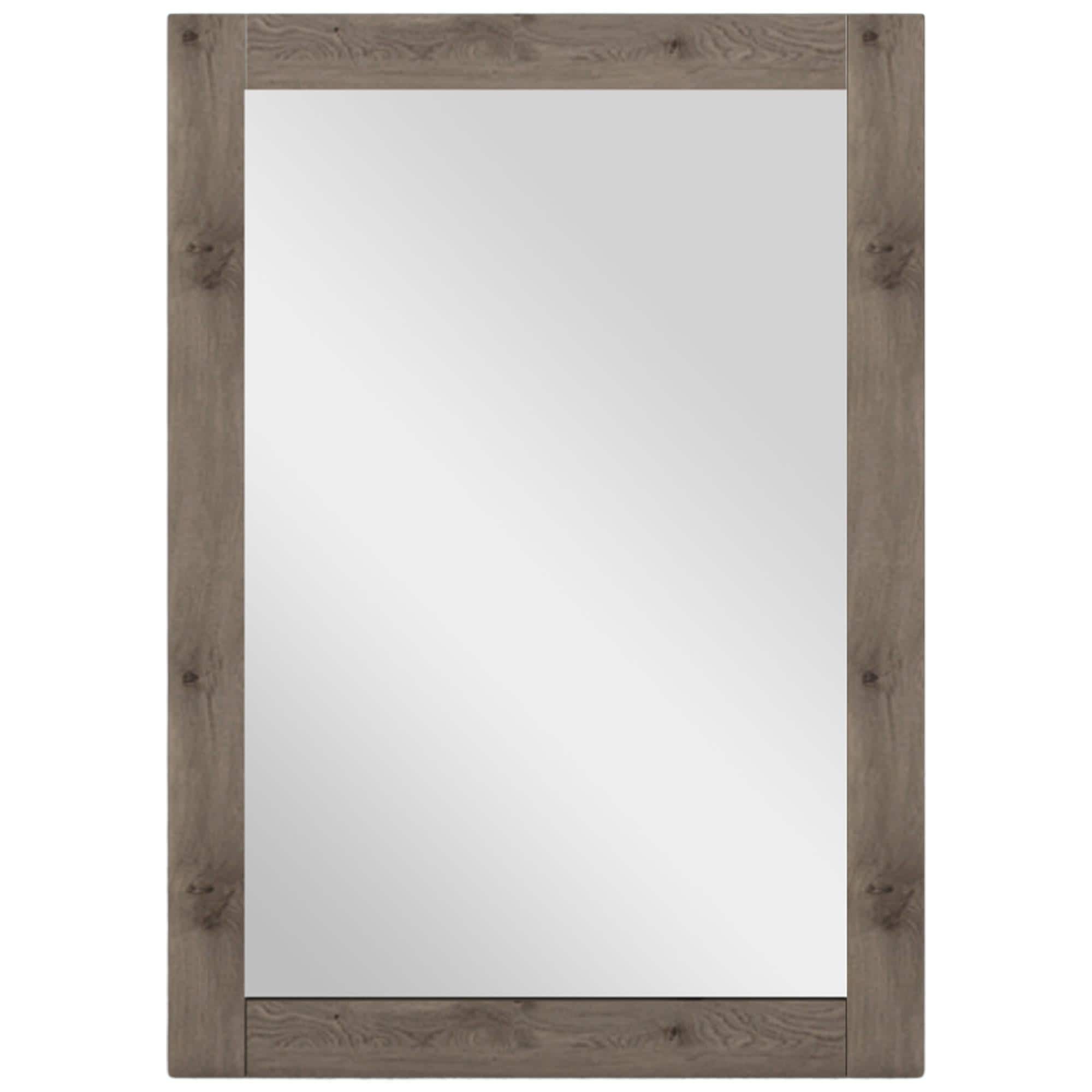 Lemoore Essential Dresser Mirror in Weathered Gray Ash