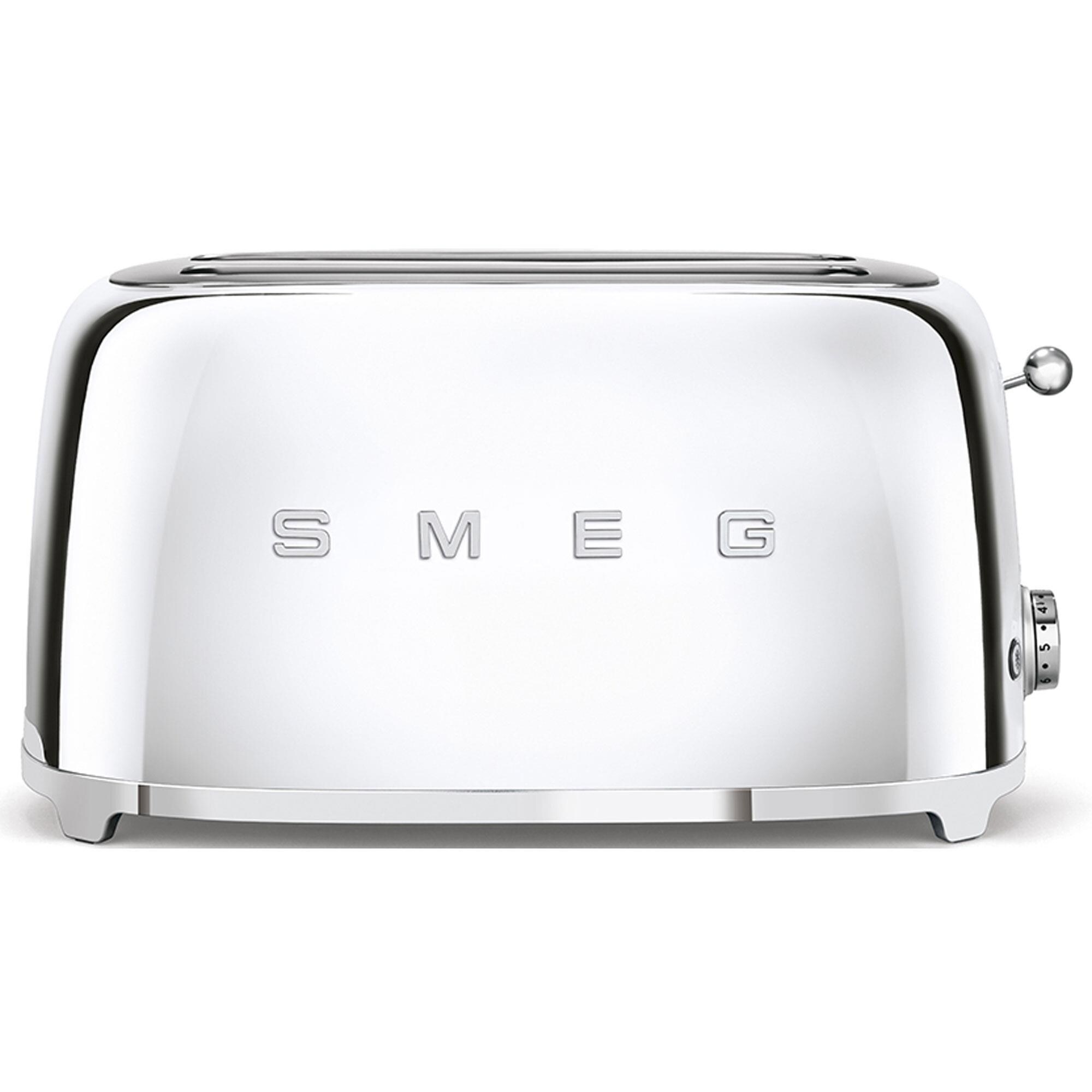 SMEG 4-Slice Retro Style Toaster in Stainless Steel
