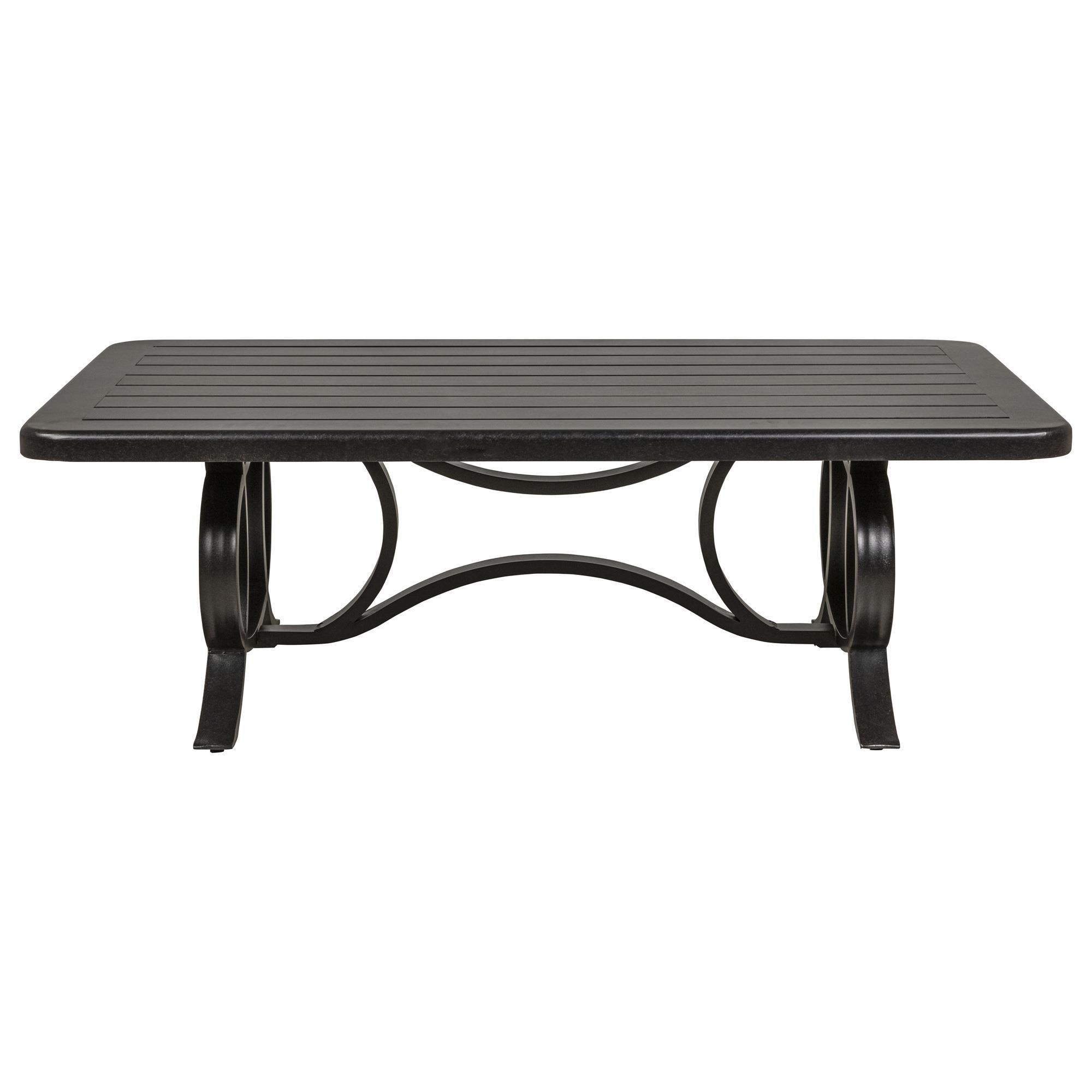Aurelia Home Emerald 28" x 52" Coffee Table in Aged Rust