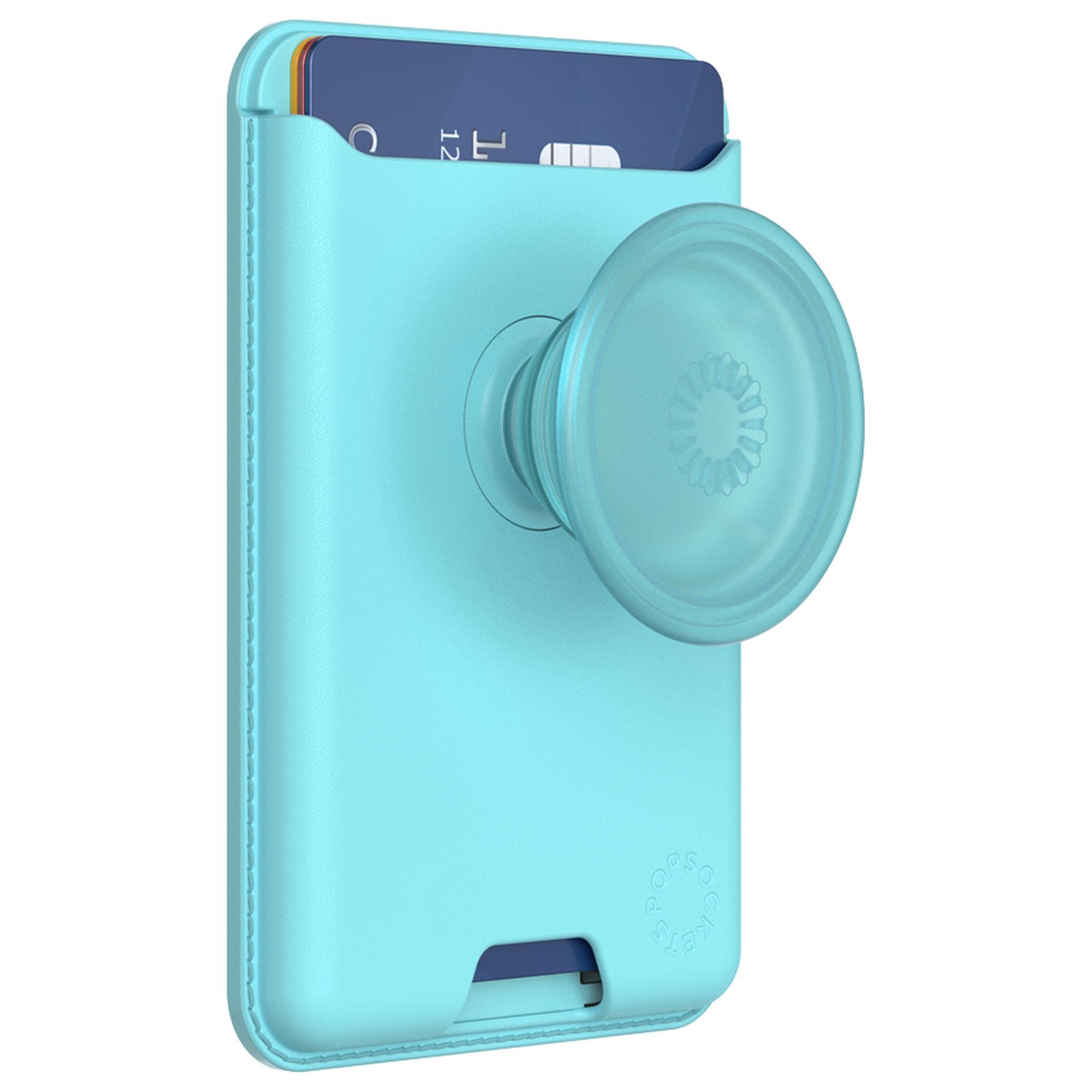 PopSockets PopWallet Plus for Magsafe in Butterfly Pea Blue