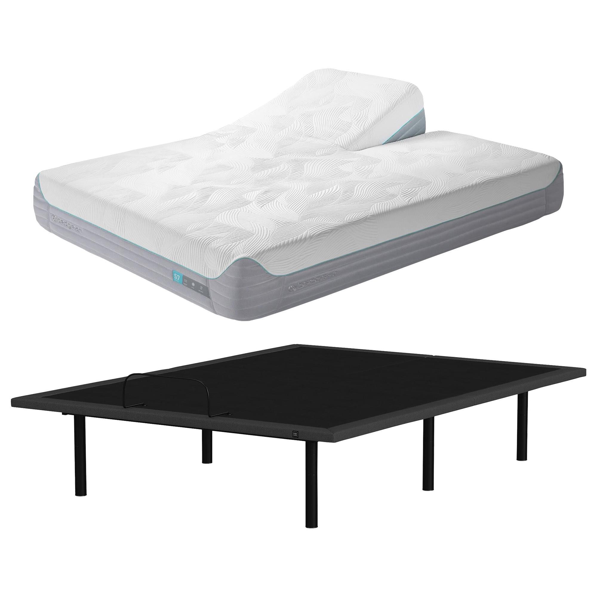 Bedgear S7 LSX Plush Flex Head Queen Mattress with Glideaway Flex Head ...