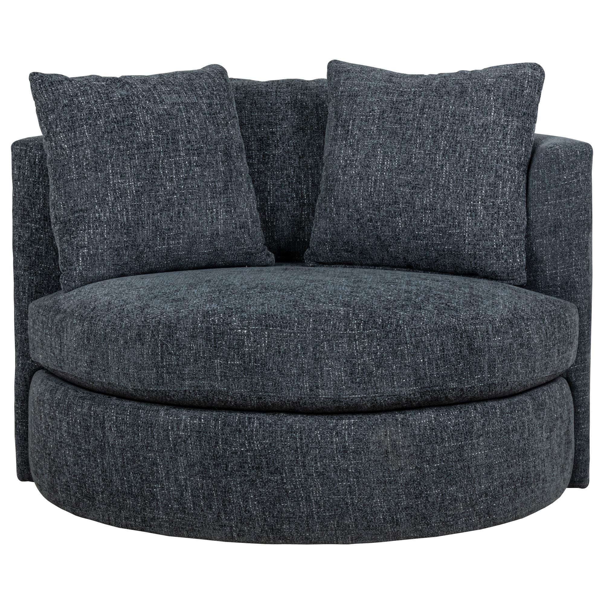Jonathan Louis Salma Roundabout Swivel Chair in Bobbi Jean