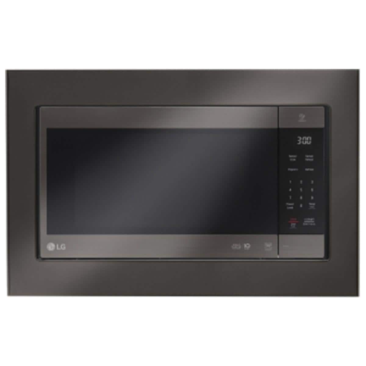 LG 30" Microwave Trim Kit in Black Stainless Steel | Nebraska Furniture ...