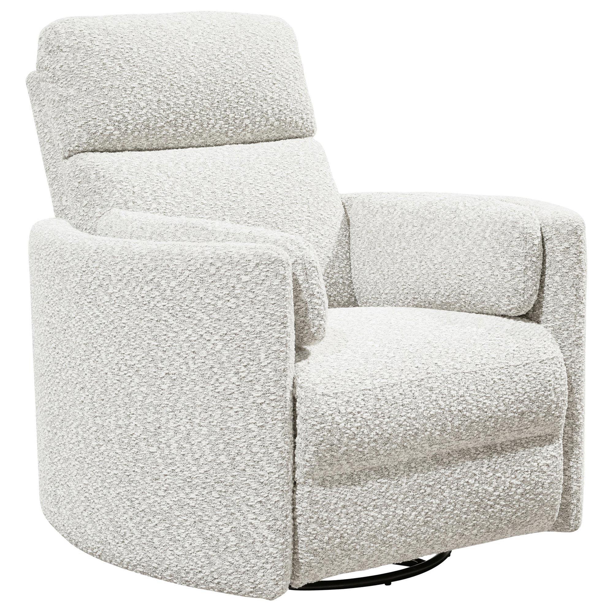 Simeon Collection Power Swivel Glide Recliner in Tatum River Rock