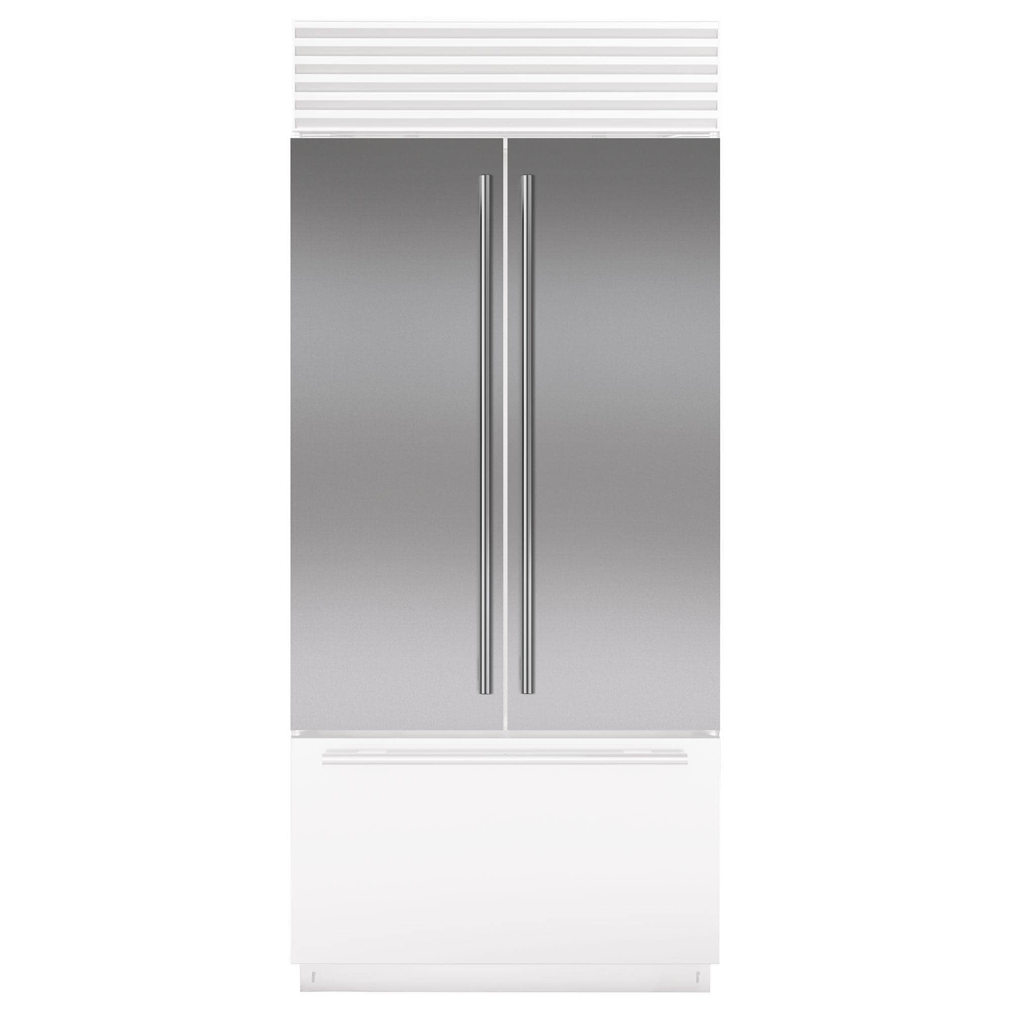 Sub Zero Classic 42" Flush Inset Door Panel with Tubular Handle in ...