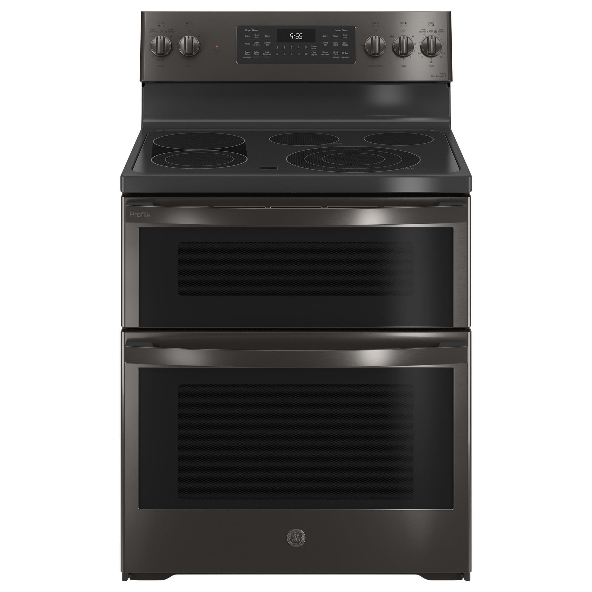 GE Profile 30" Free-Standing Electric Double Oven Convection Range in ...