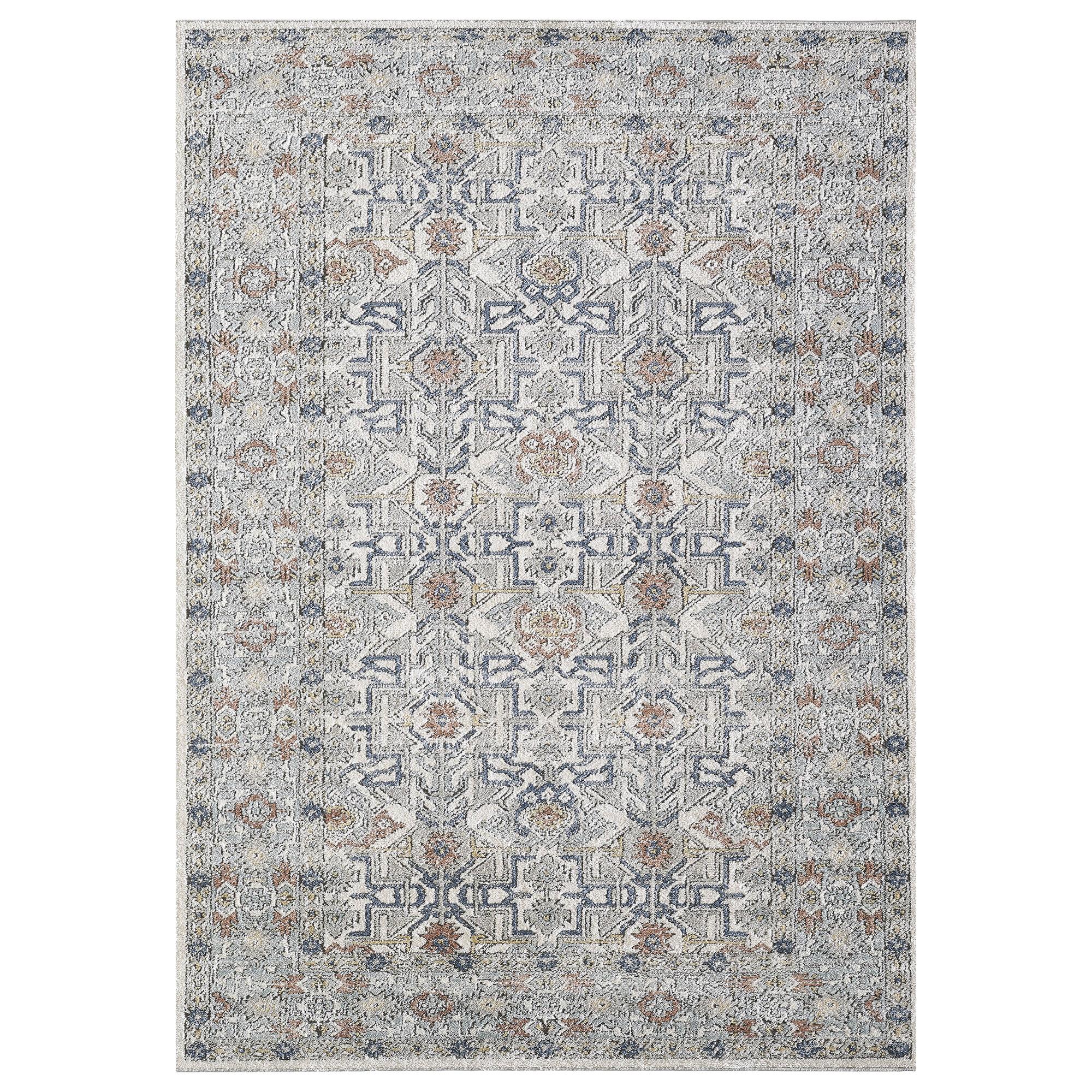 Central Oriental Orient Dania 3'1" x 5'3" Cream and Light Blue Area Rug