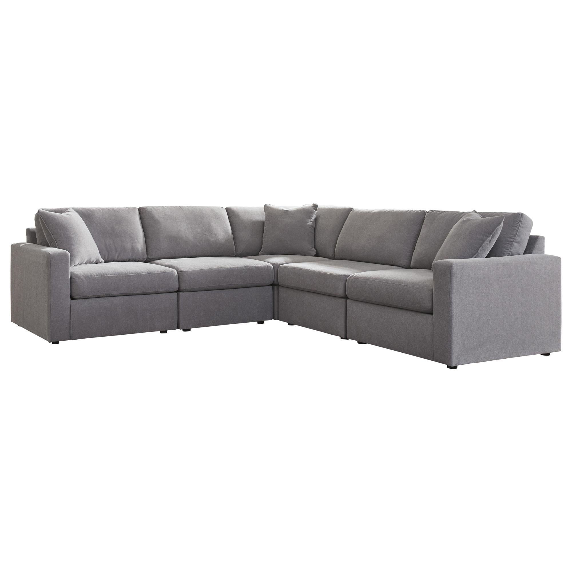 Ashley Modmax 5-Piece Sectional in Granite