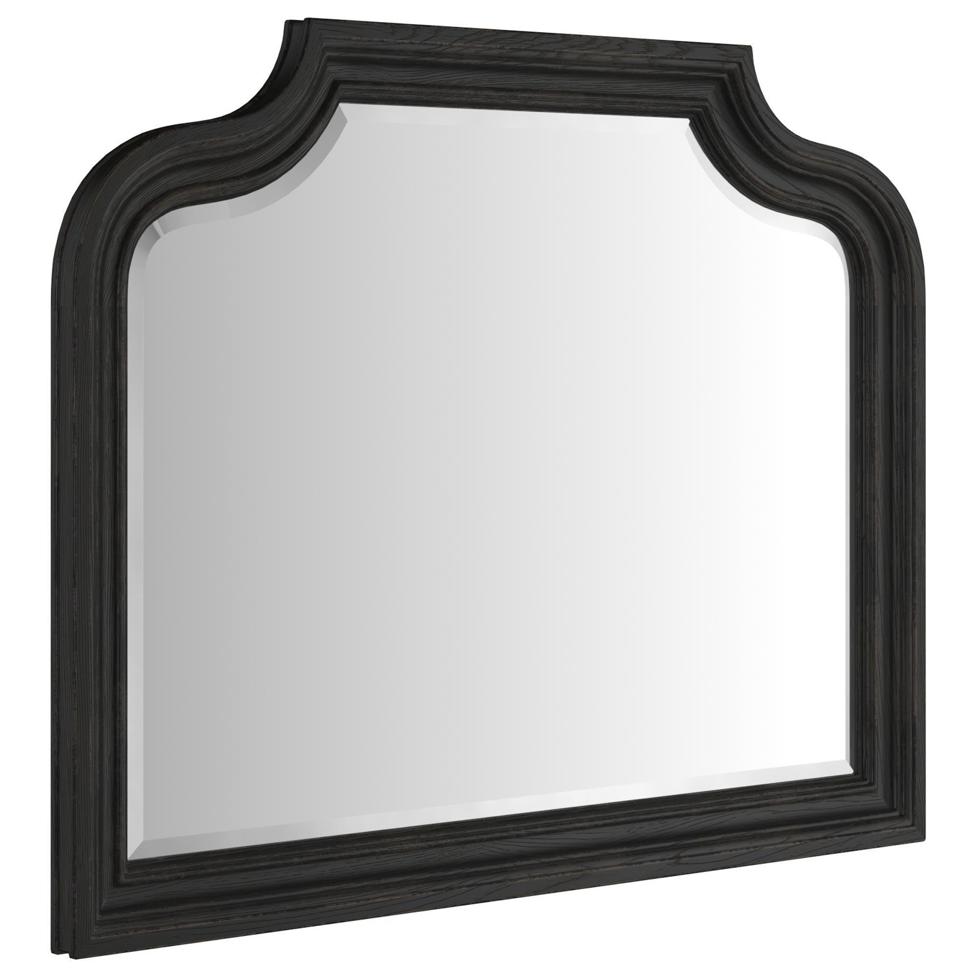 Vantage Atrium Landscape Mirror in Sable Black