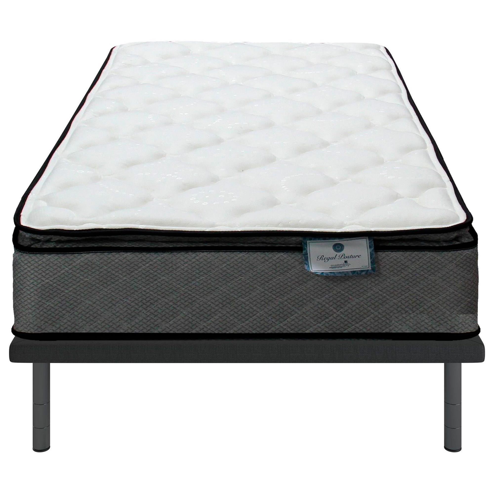 Sleeptronic Regal Posture Plush Pillow Top Queen Mattress with Plateau ...