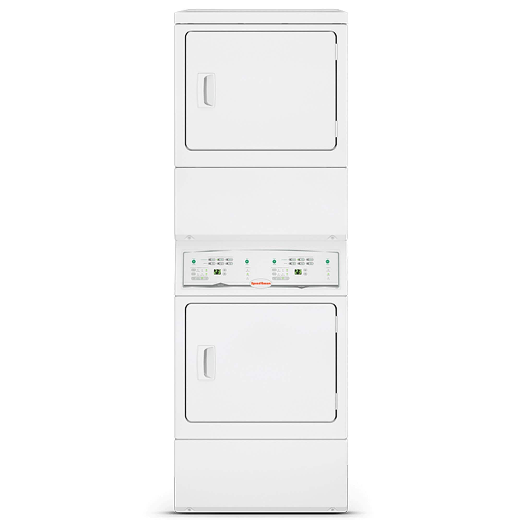 Speed Queen 7 Cu. Ft. Electric Stack Dryers in White | NFM