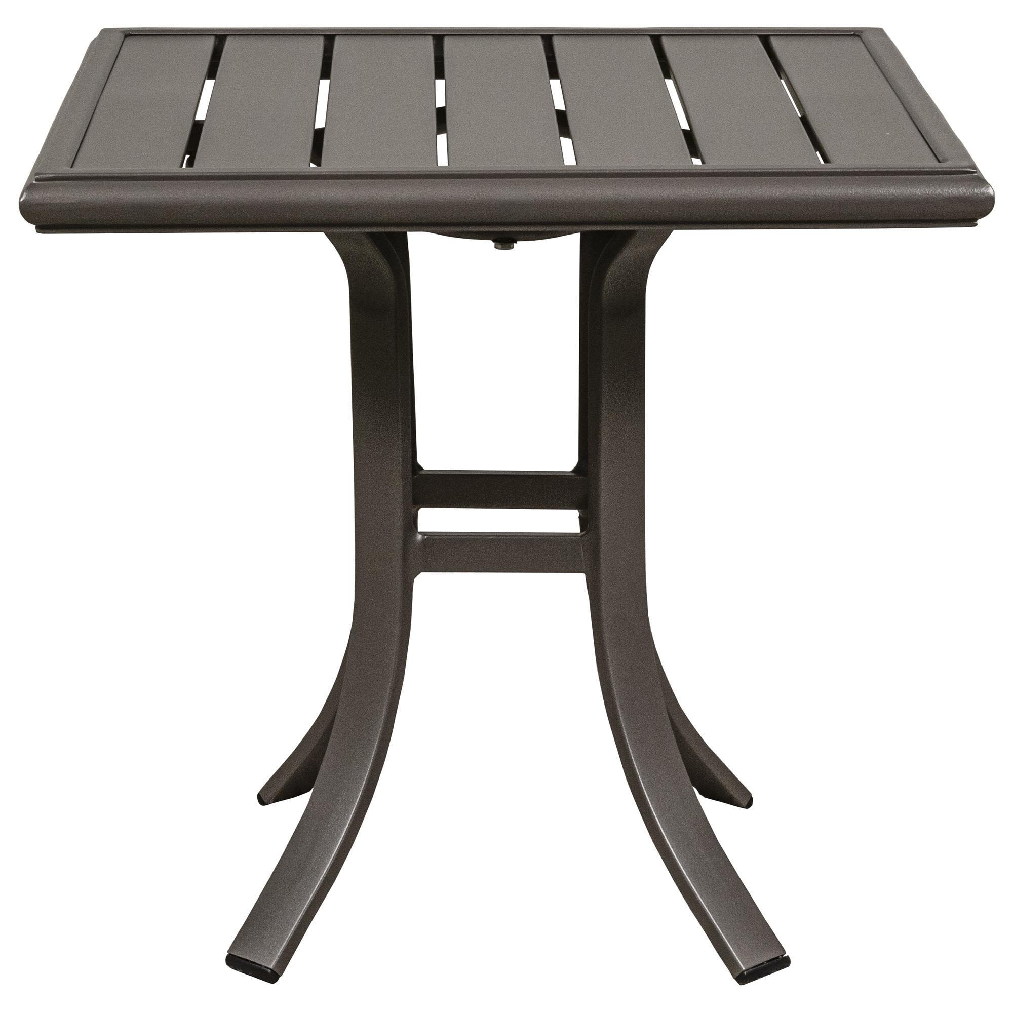 Winston Furniture Co 24" Square End Table in Weathered Teak
