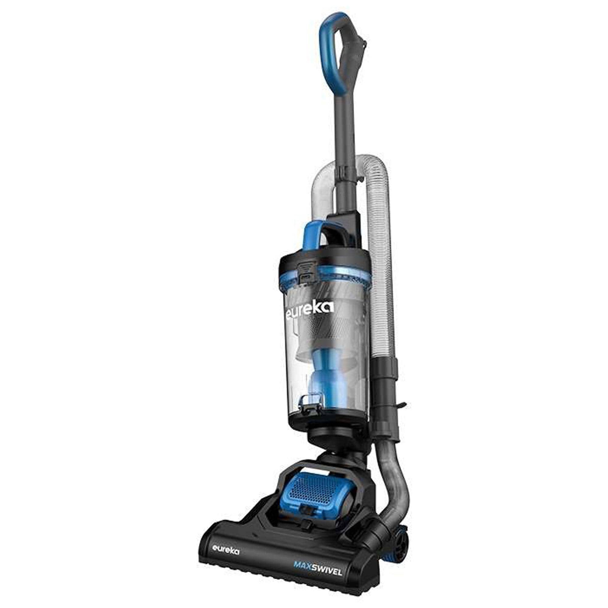 Eureka MaxSwivel Deluxe Upright Vacuum Cleaner in Black and Blue