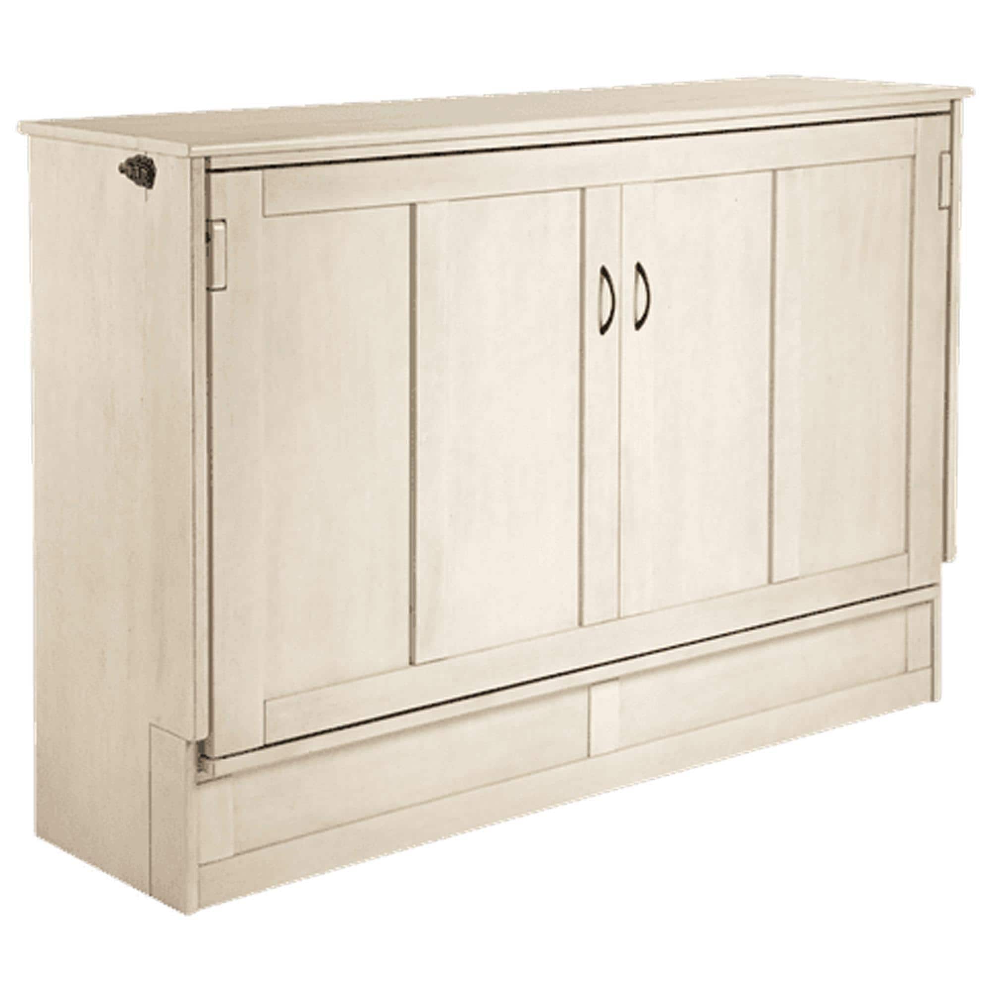 New Day Furniture Express Queen Murphy Cabinet Bed with Mattress in ...