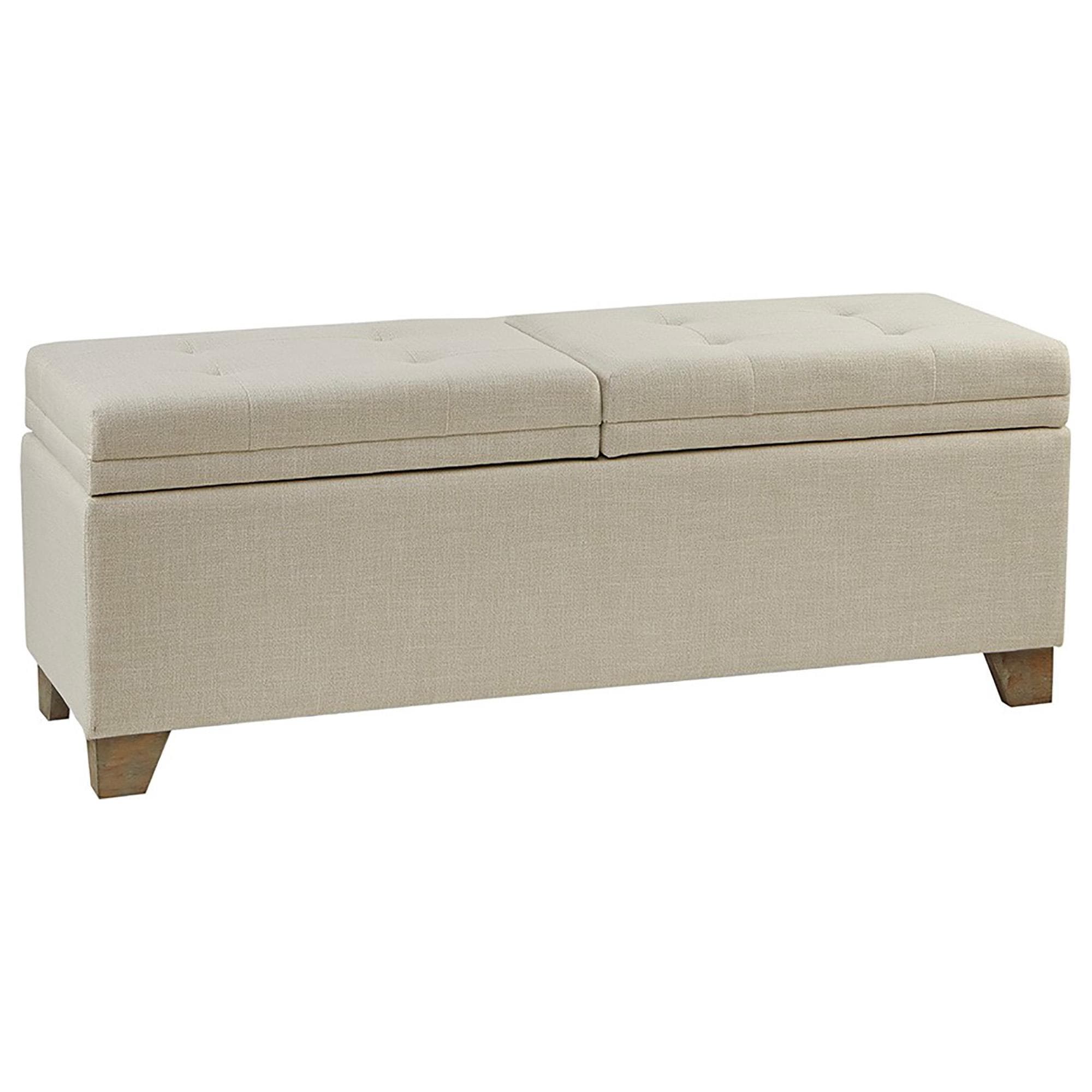 Jla Home Ashcroft Bench with Soft Close Storage in Natural