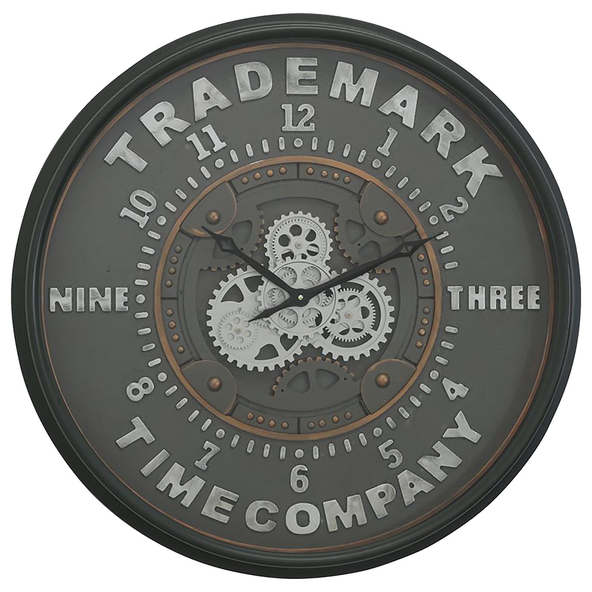 Yosemite Home Decor Trademark Wall Clock in Matte Black