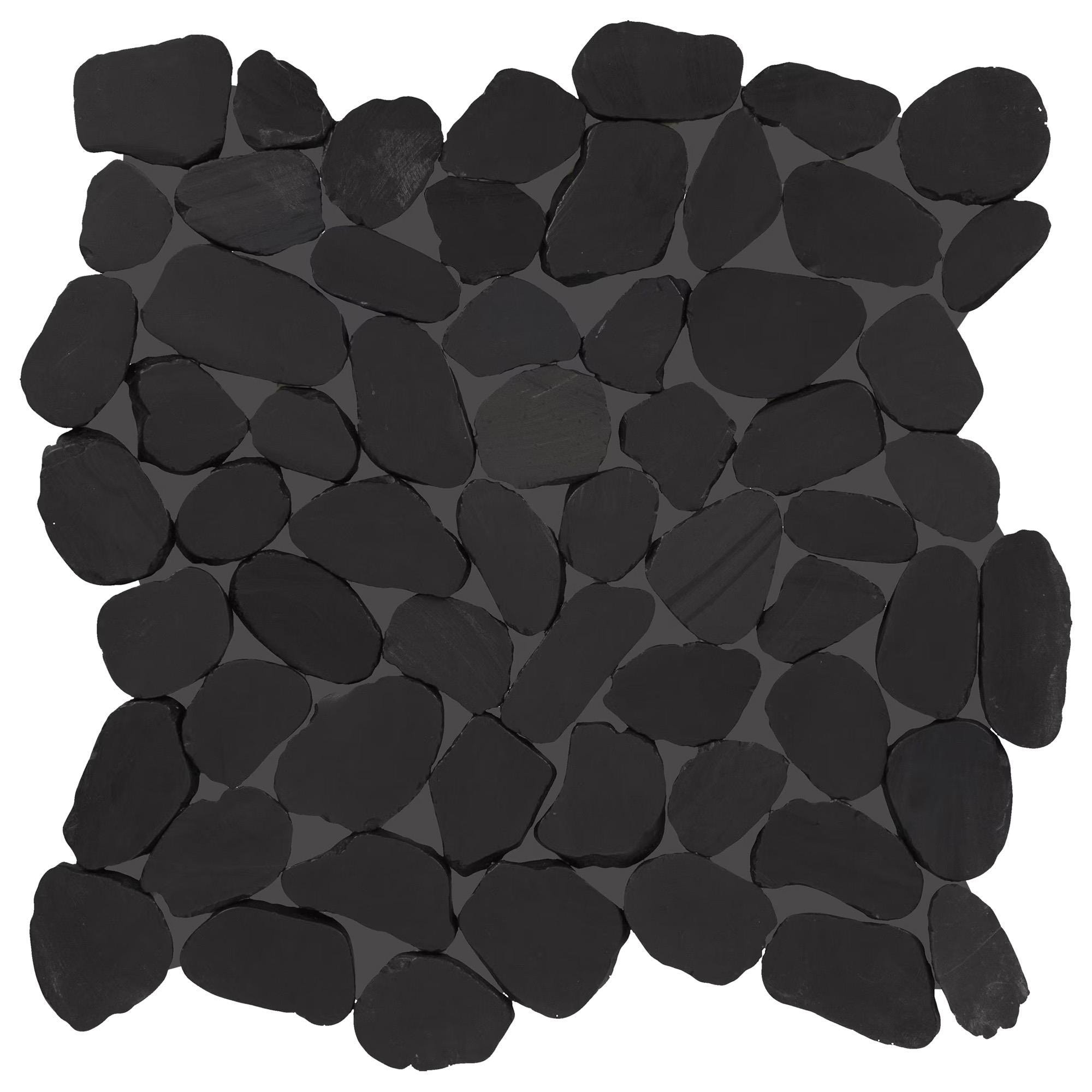 Dal-Tile Pebble Oasis Stark 12" x 12" Flat Natural Stone Mosaic Sheet