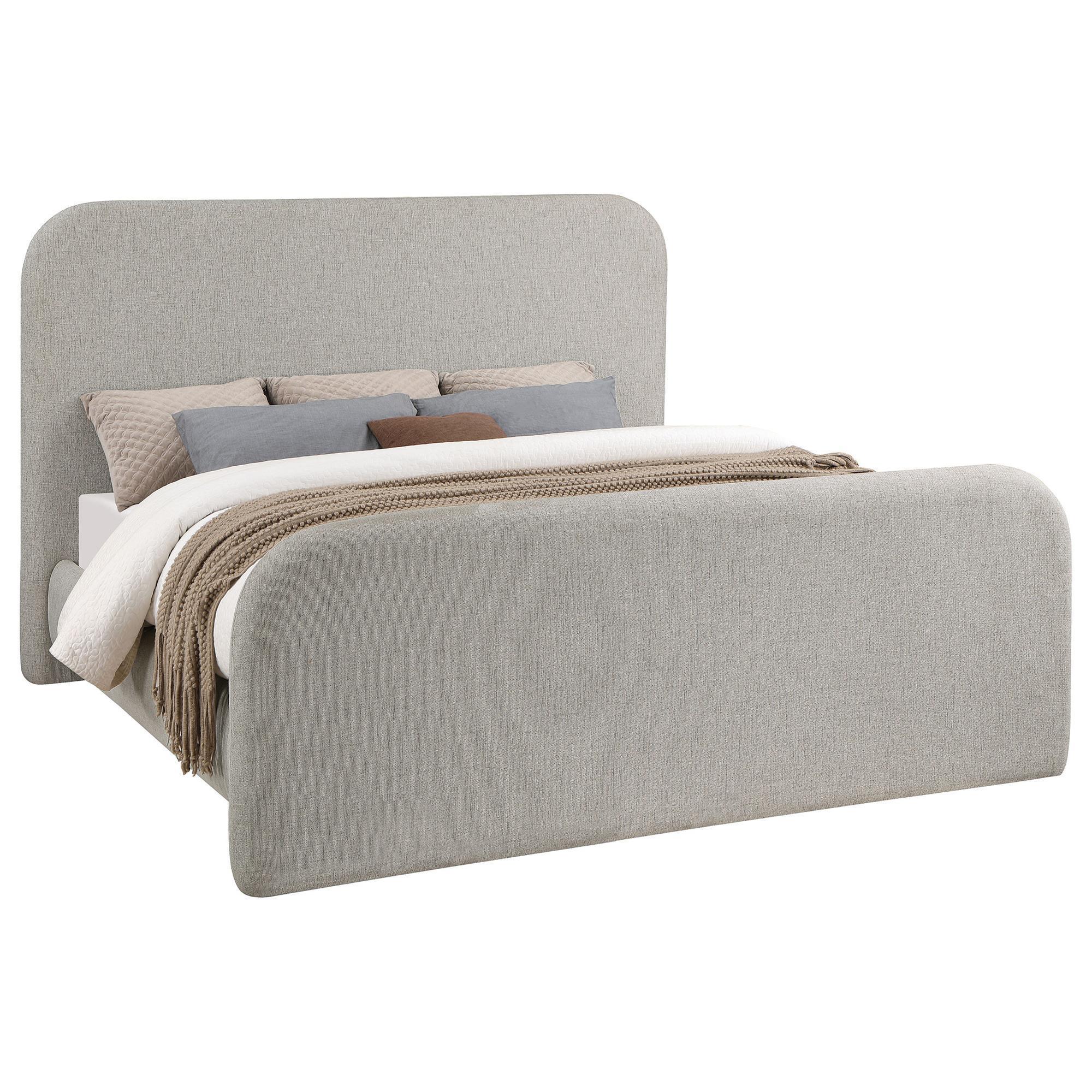 Pacific Landing Wren Queen Upholstered Bed in Cream