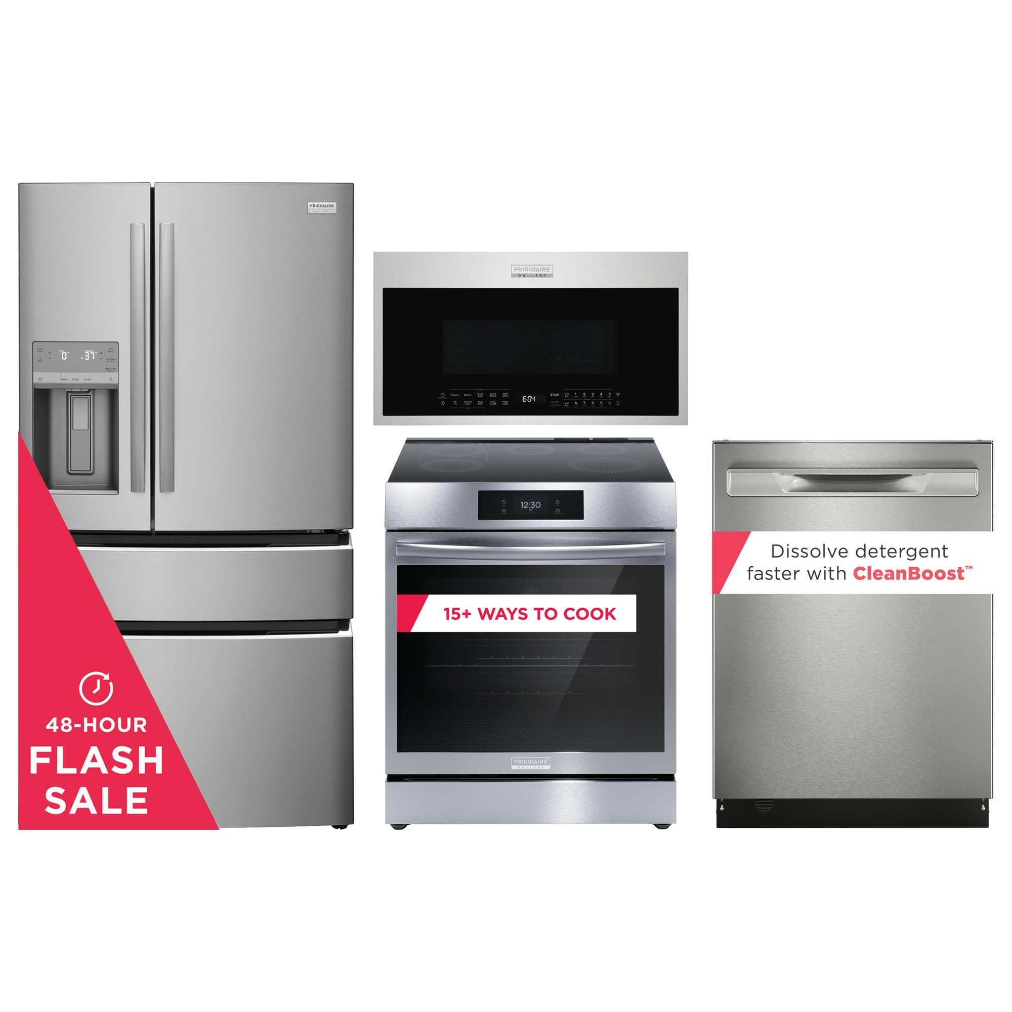 Frigidaire Gallery 4 Piece Kitchen Package in Stainless Steel