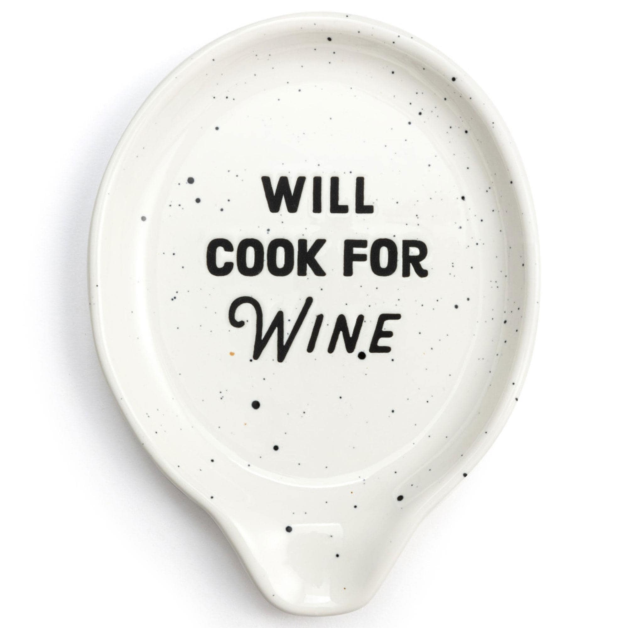 Demdaco Bydesign Serving Cook For Wine Spoon Rest in Cream with Black ...