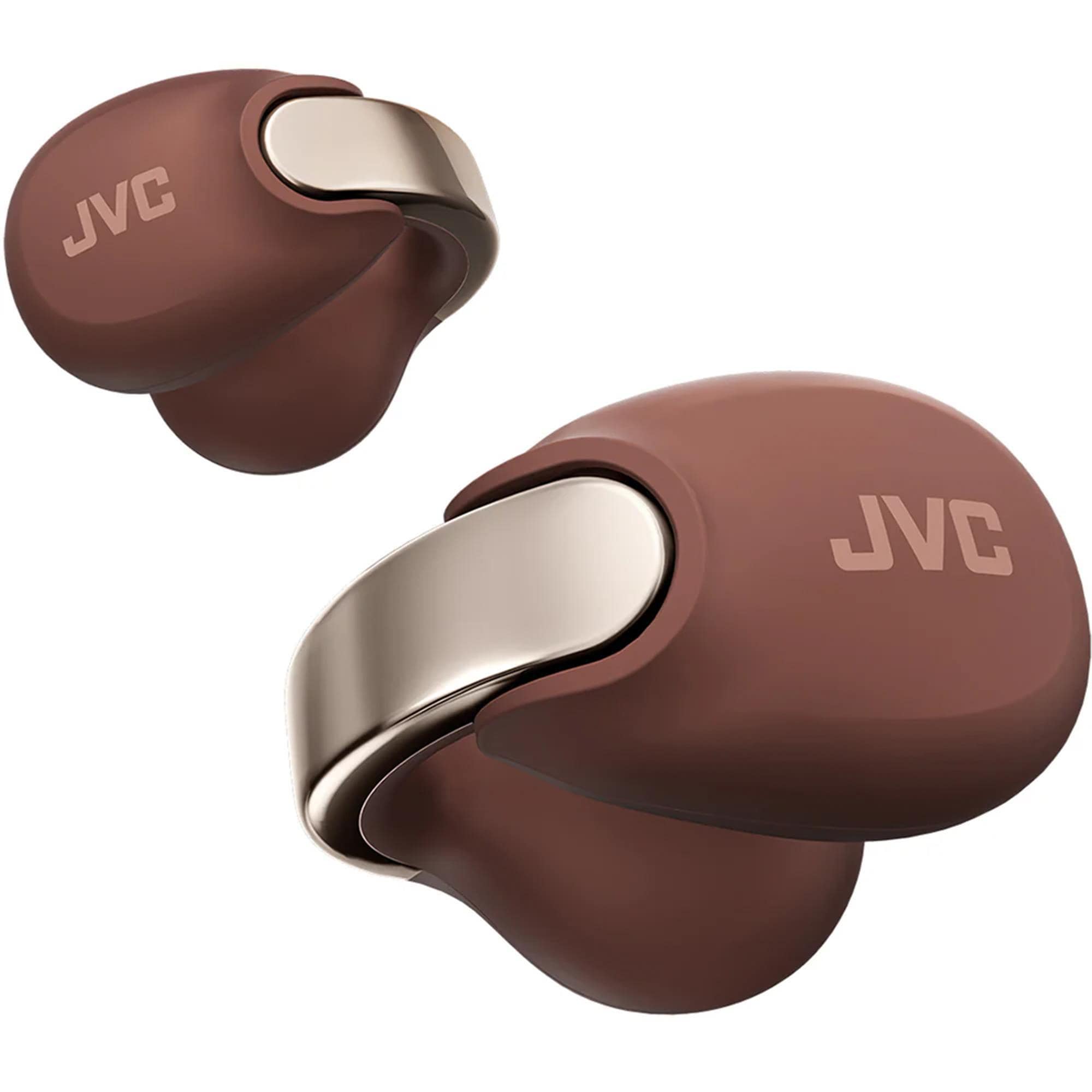 JVC Nearphones Open-Ear True Wireless Earbuds in Maroon